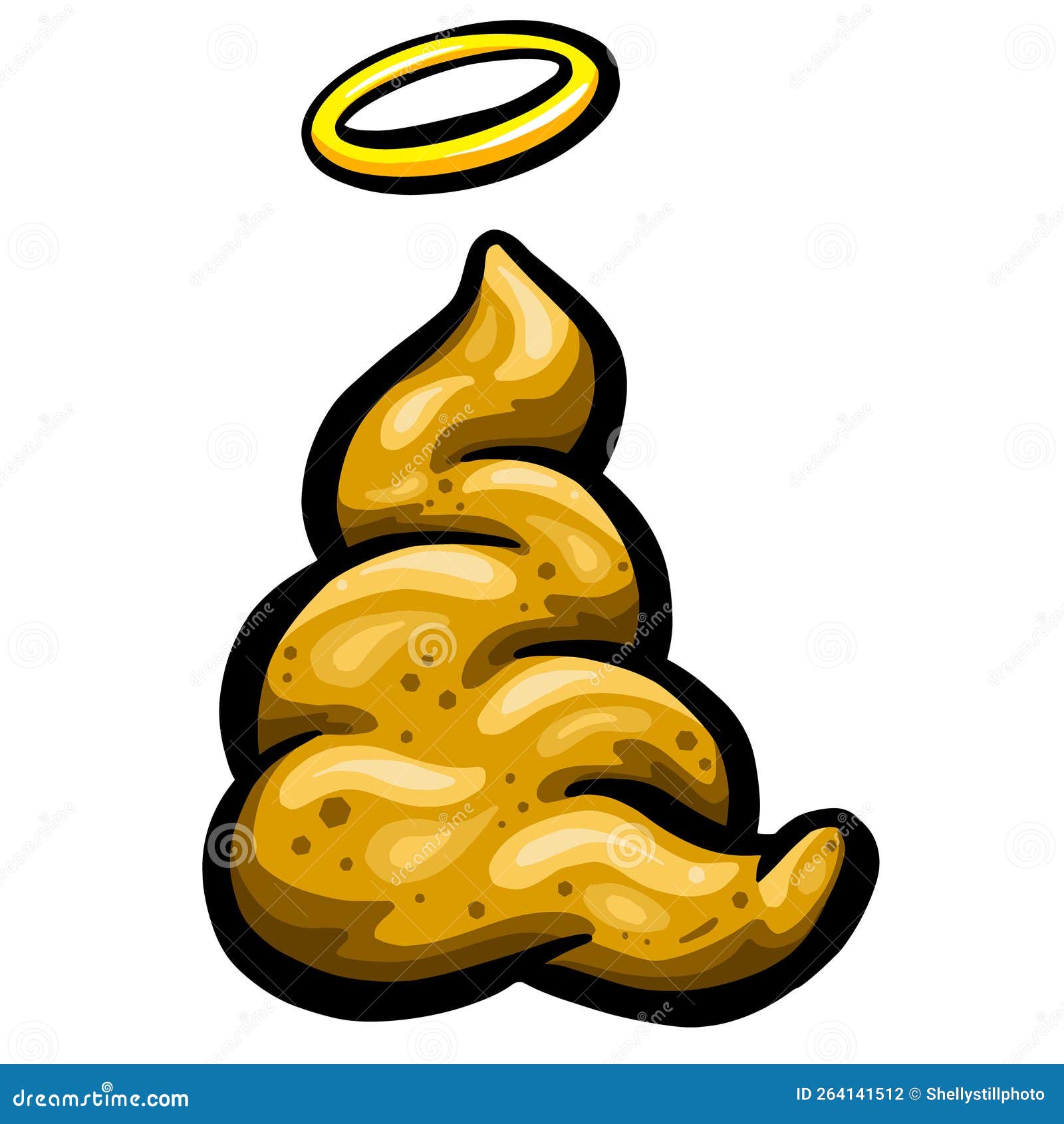 Funny Cartoon Poop or Poo Vector Illustration Stock Vector ...