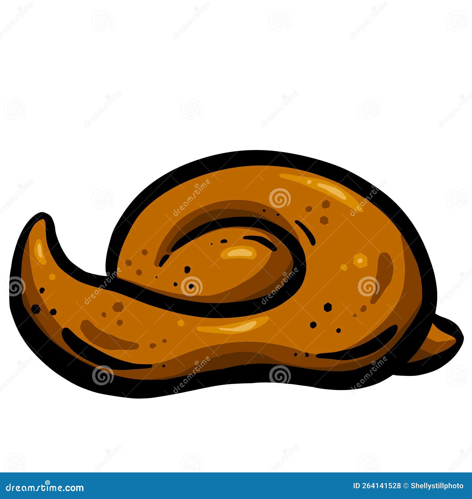 Funny Cartoon Poop or Poo Vector Illustration Stock Vector ...