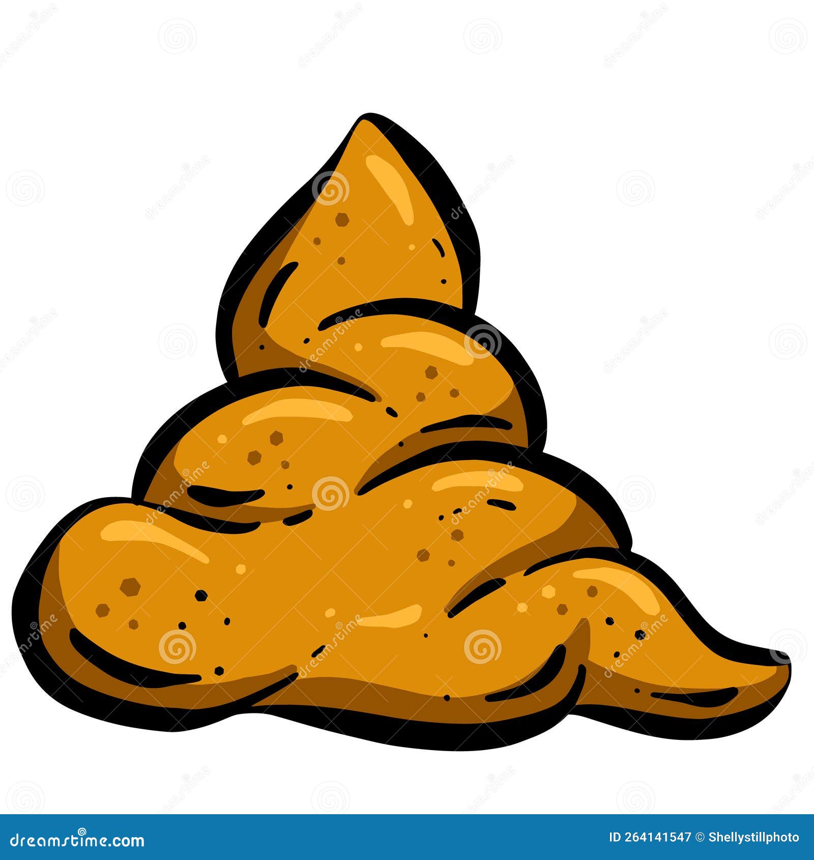 Funny Cartoon Poop or Poo Vector Illustration Stock Vector ...