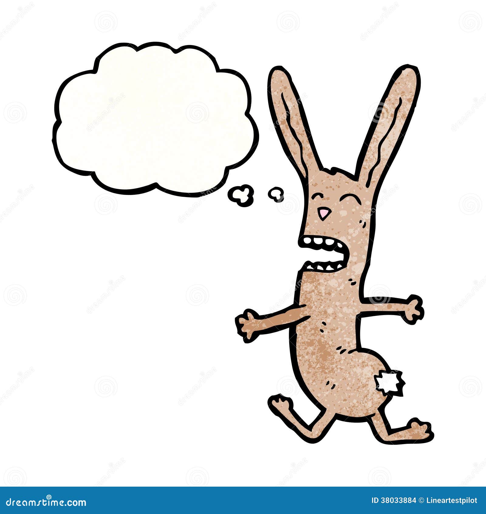 Funny cartoon rabbit stock vector. Illustration of talking - 38033884