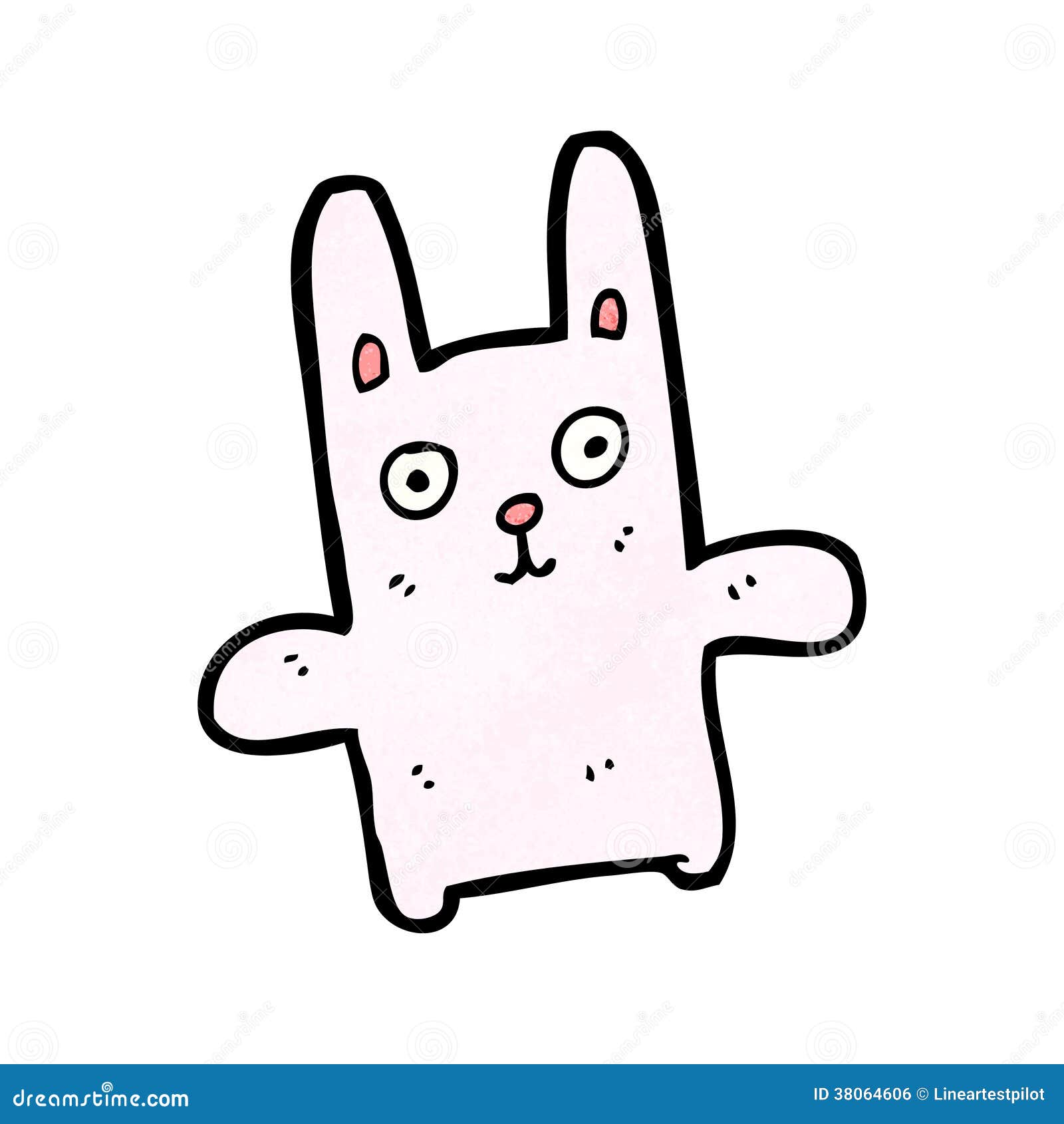 Funny cartoon rabbit stock vector. Illustration of character - 38064606