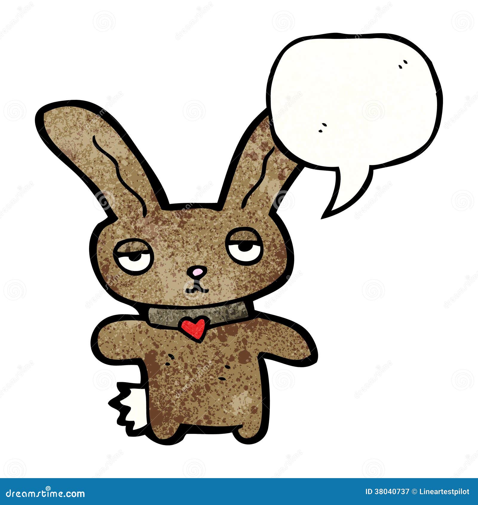 Funny cartoon rabbit stock vector. Illustration of grunge - 38040737