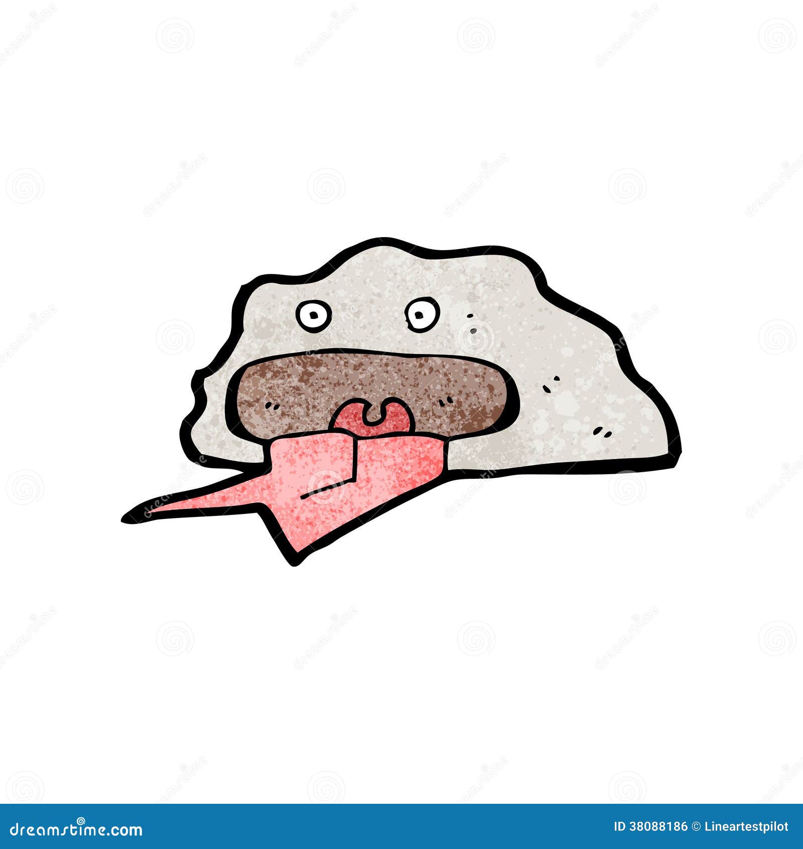 Funny cartoon rock stock vector. Illustration of clip - 38088186