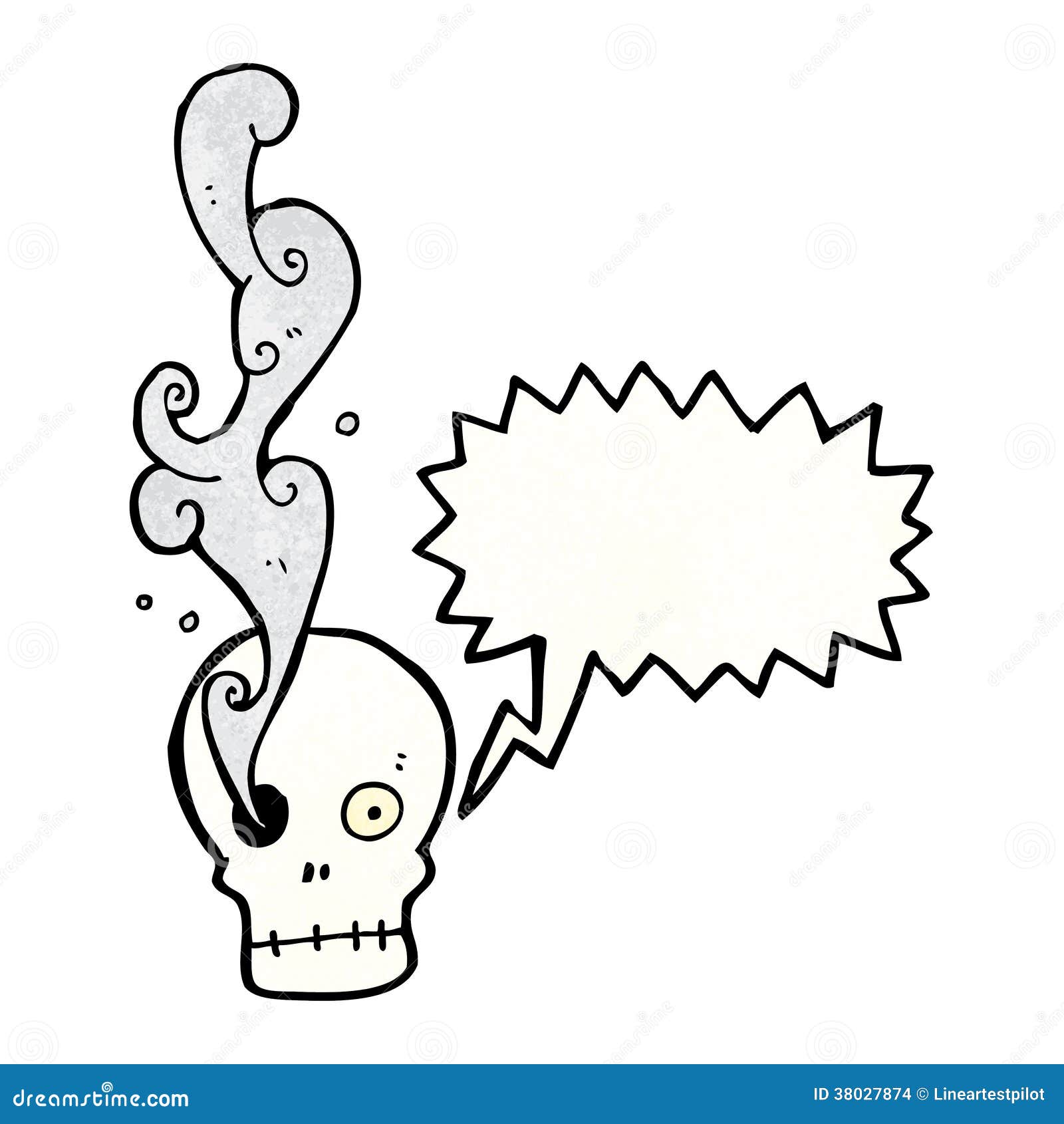 Funny cartoon skull stock vector. Illustration of silly - 38027874