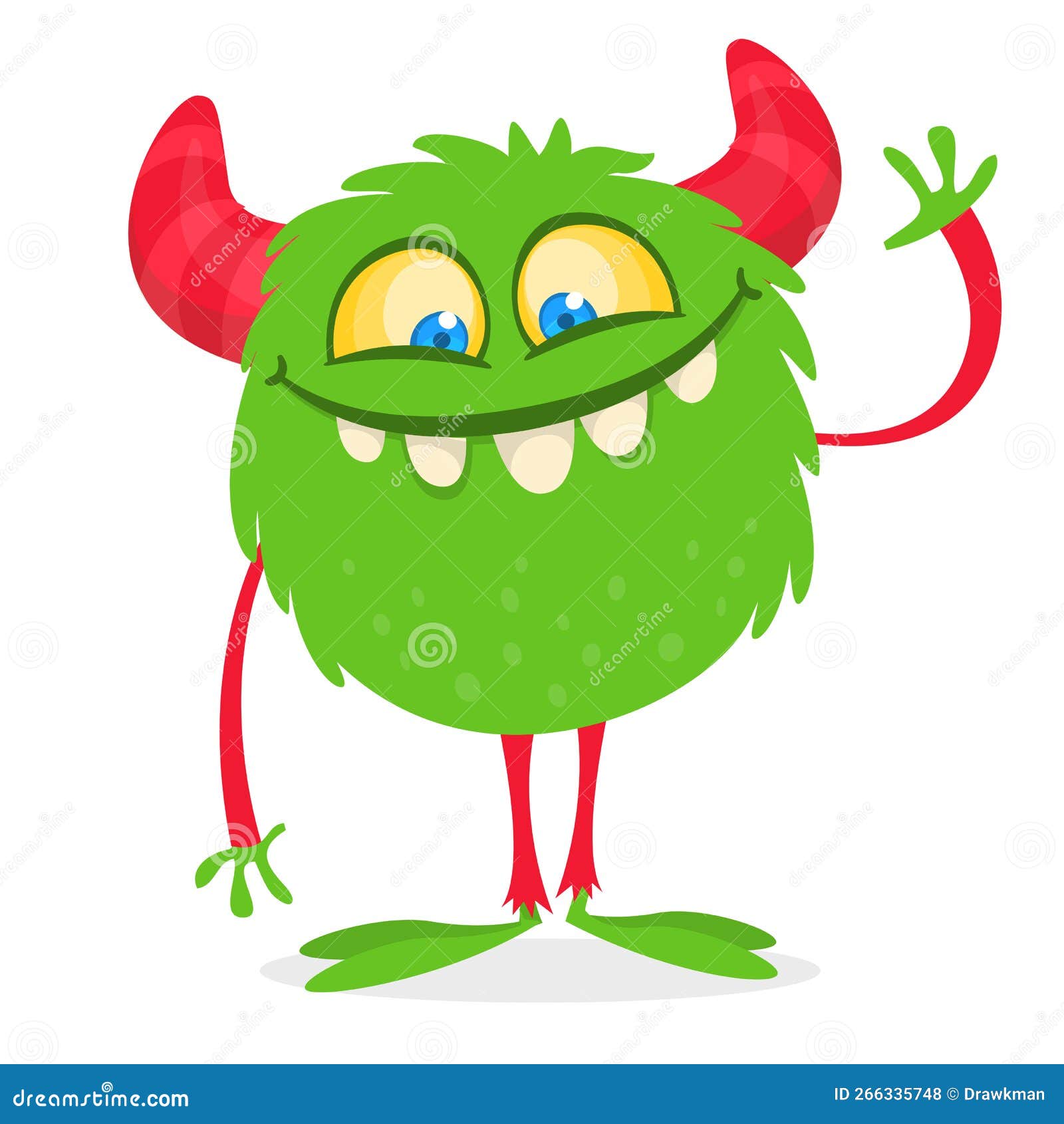Smiling Monster Head Silhouette. Thtee Eyes, Teeth, Tongue, Hands ... Smiling Monster Head Silhouette. Thtee Eyes, Teeth, Tongue, Hands ...
