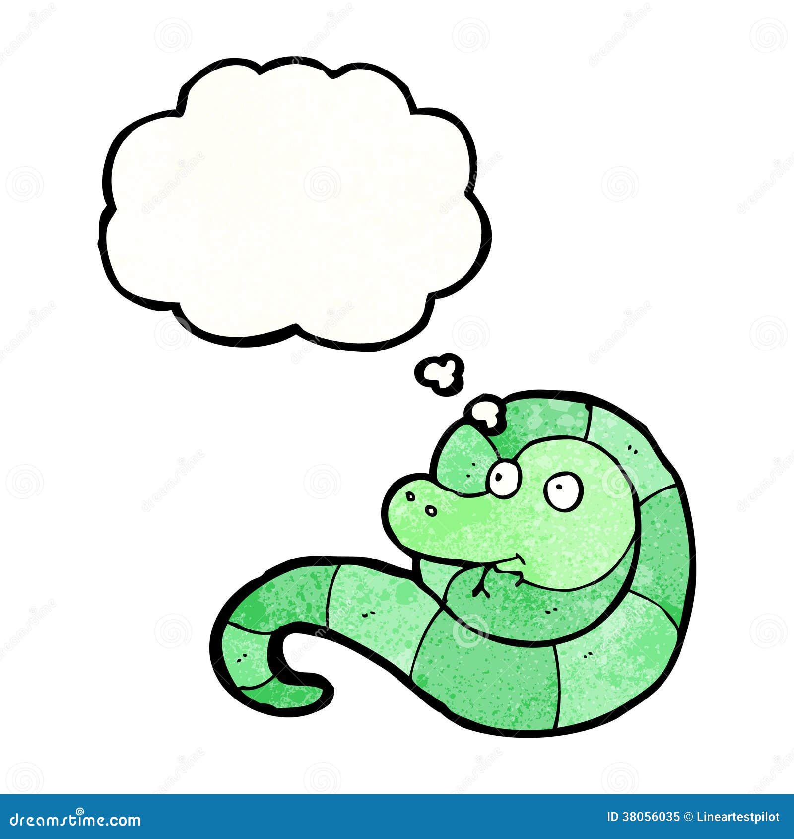 Funny cartoon snake stock vector. Illustration of drawn - 38056035