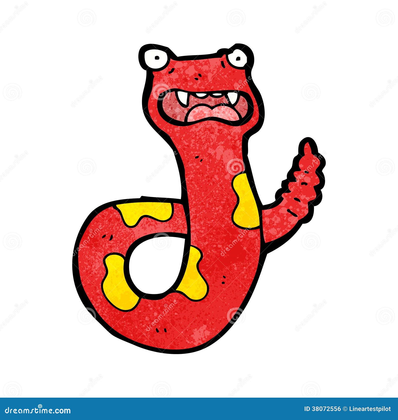 Funny cartoon snake stock vector. Illustration of cute - 38072556