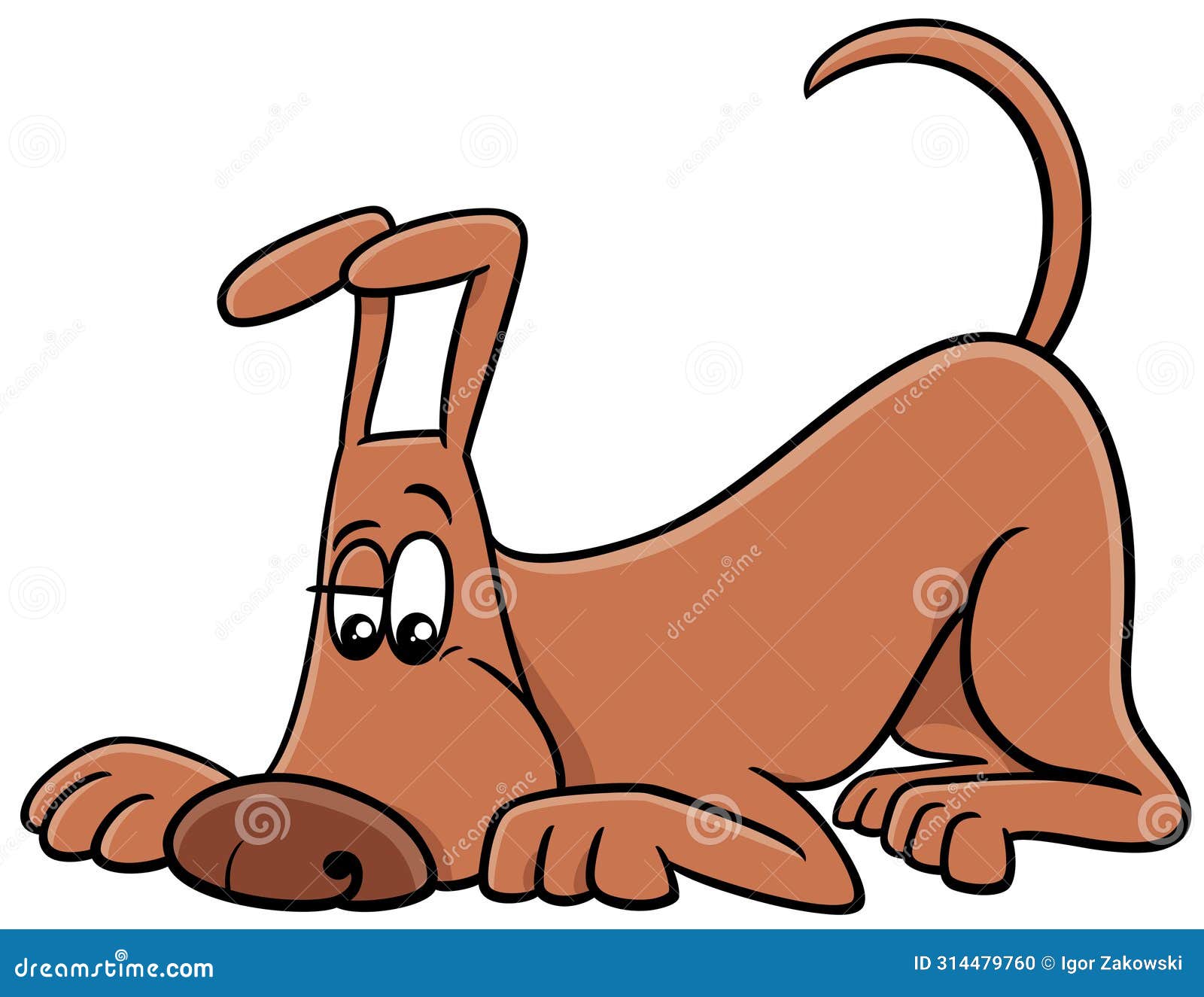 Funny Cartoon Sniffing Brown Dog Comic Animal Character Stock Vector ... Funny Cartoon Sniffing Brown Dog Comic Animal Character Stock Vector ...