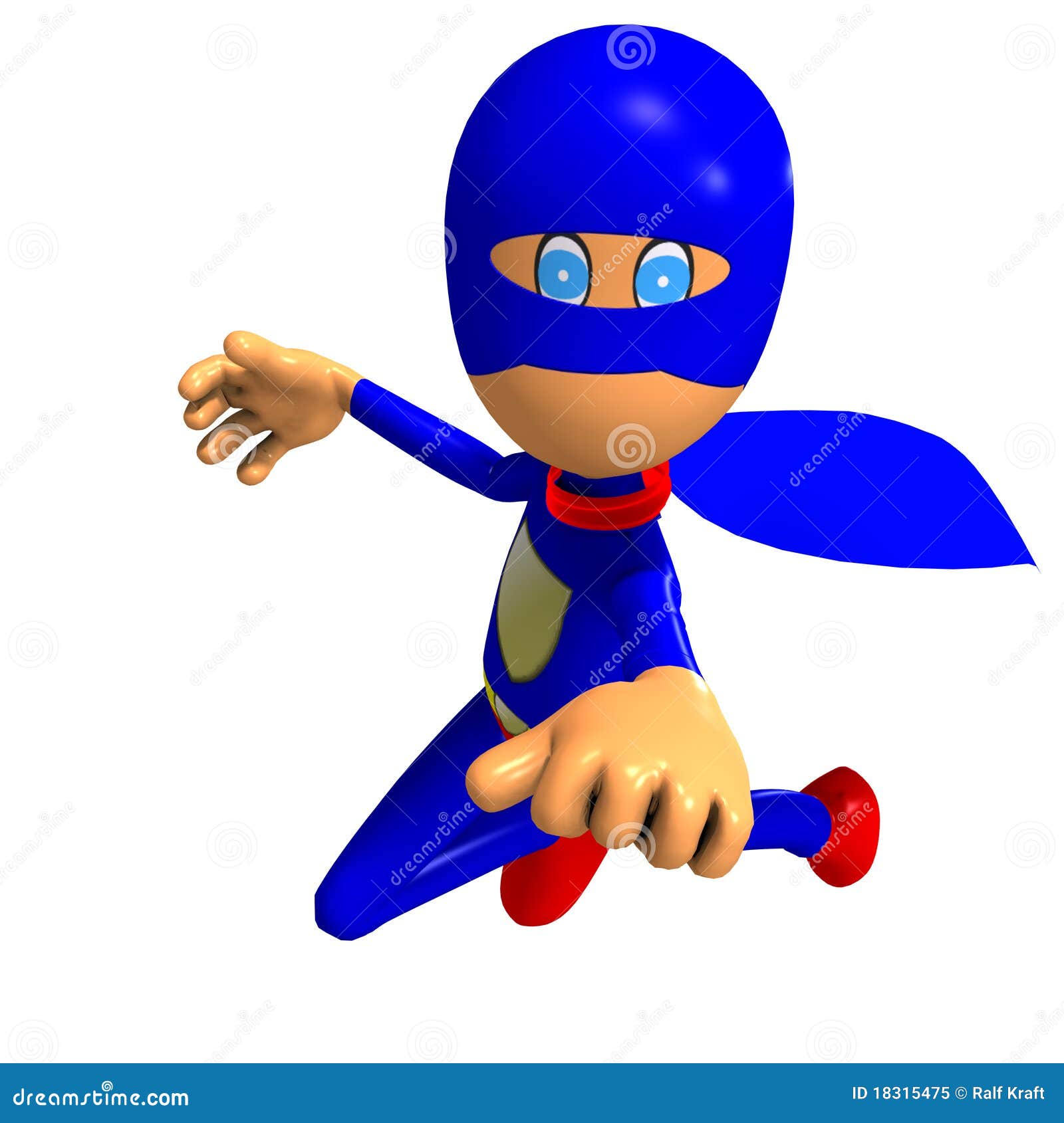 Funny Cartoon Superhero