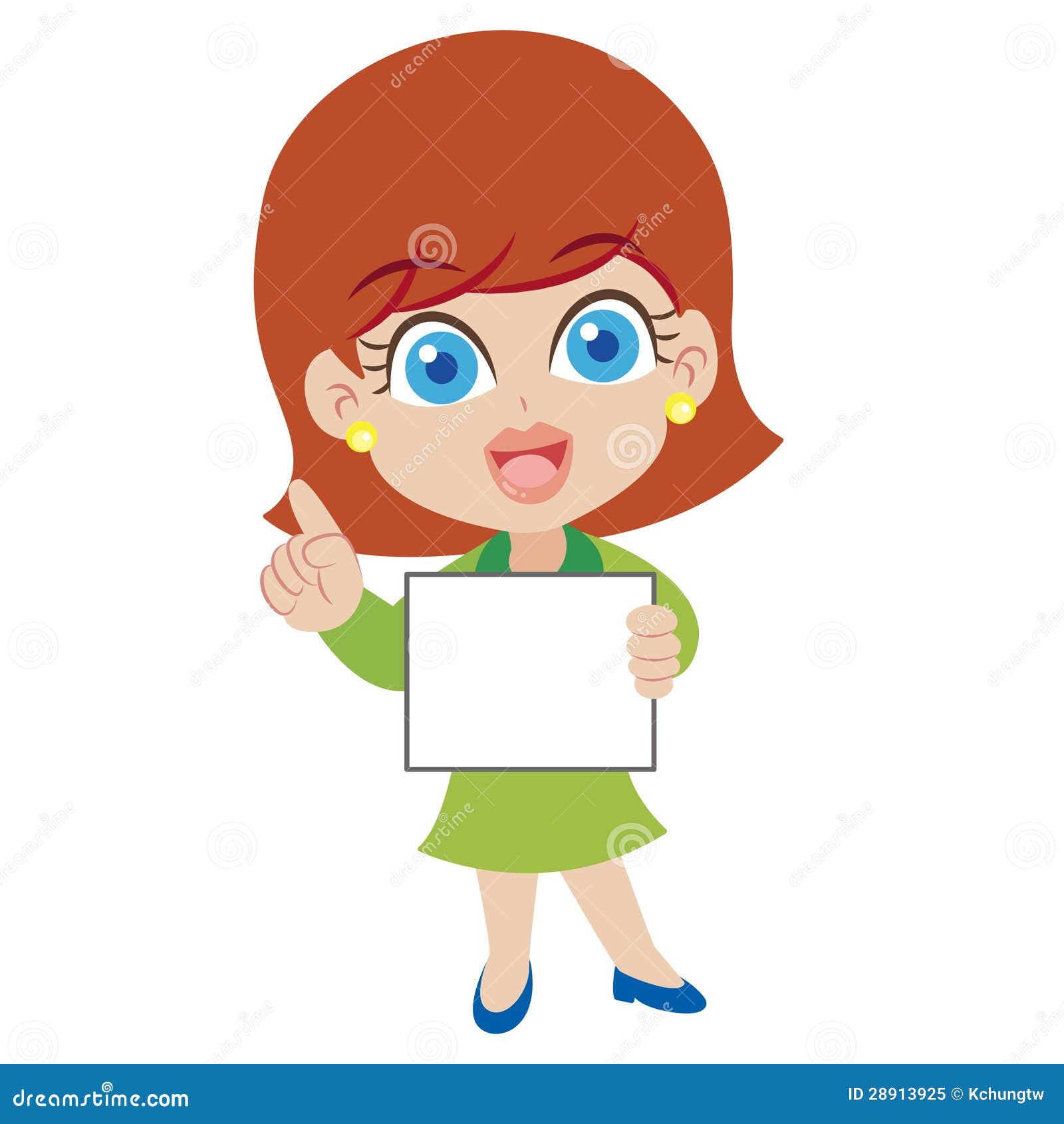 Funny cartoon teacher stock vector. Illustration of profession - 28913925