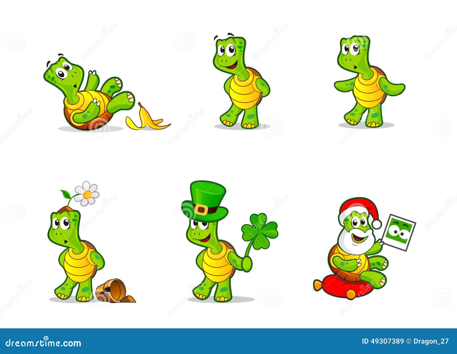 Funny cartoon turtle. stock vector. Illustration of turtle - 49307389