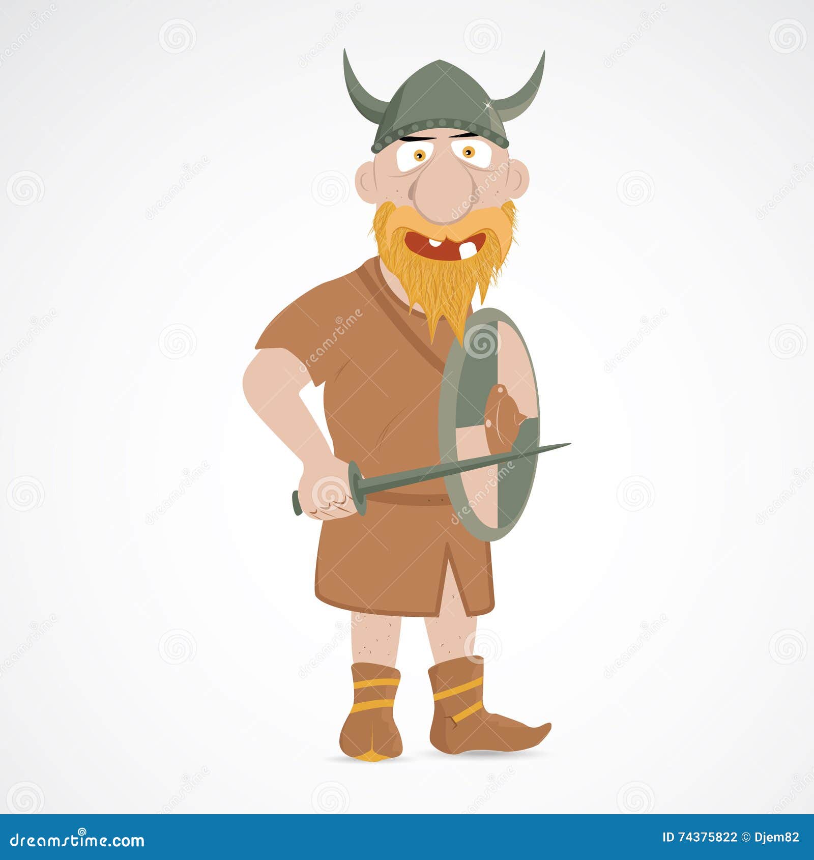 Funny cartoon viking stock vector. Illustration of legend - 74375822