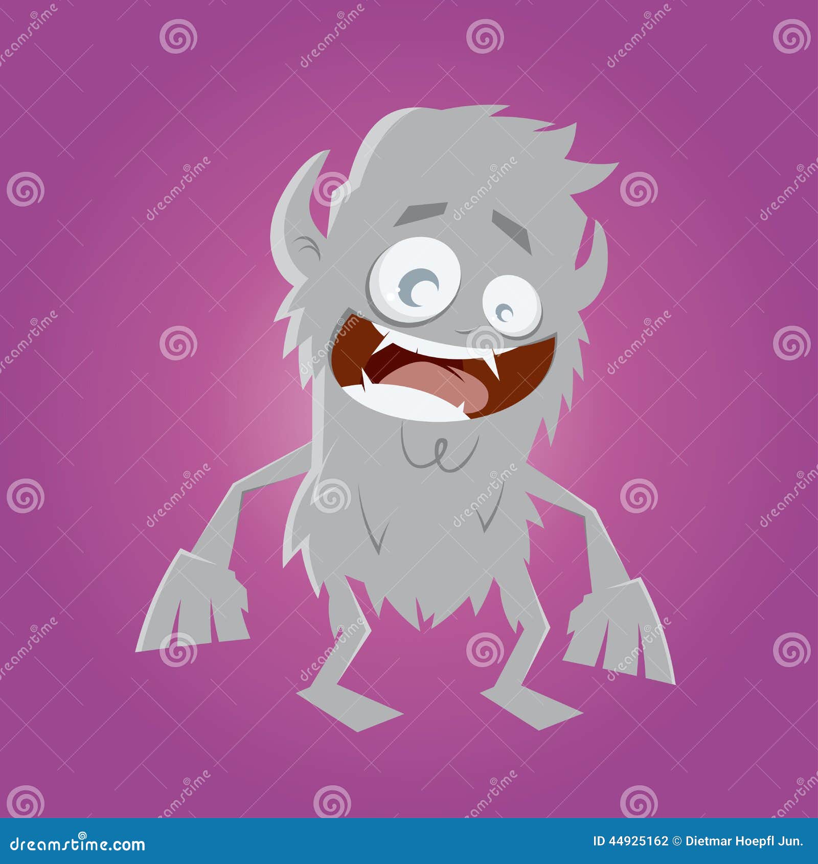 Funny cartoon werewolf stock illustration. Illustration of animal ...