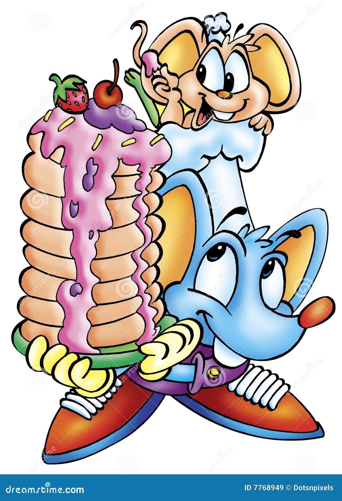 Funny cartoons stock illustration. Illustration of drawing - 7768949