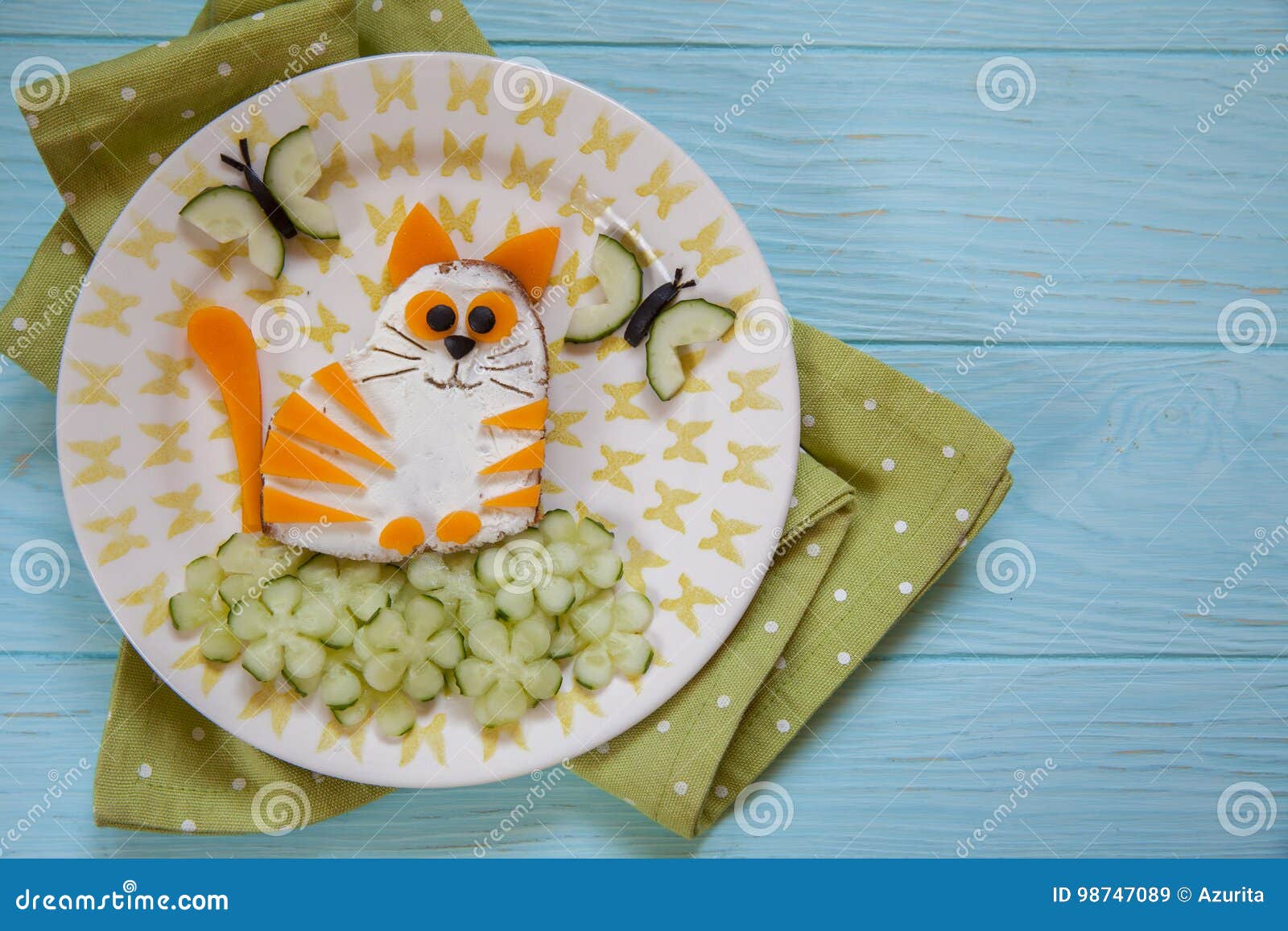 Funny cat cheese sandwich stock image. Image of idea - 98747089