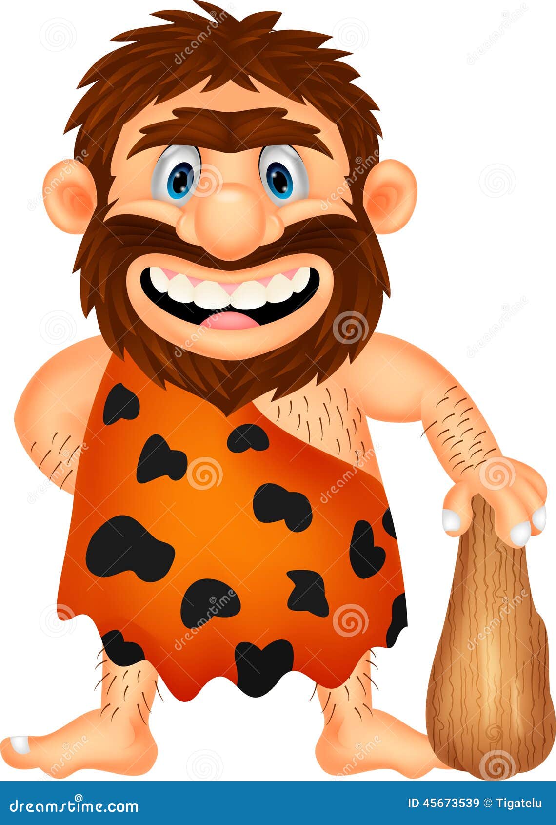 Caveman Cartoon Illustration 38484403