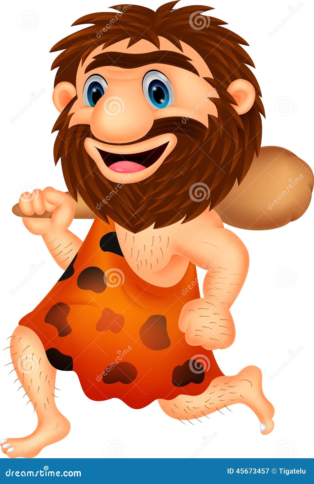 Caveman Cartoon Characters. Vector Collection | CartoonDealer.com ...