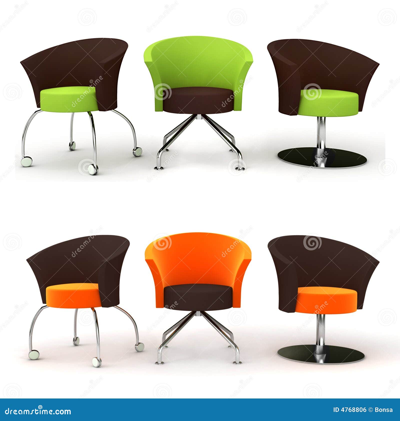 Funny chairs stock illustration. Illustration of comfortable - 4768806