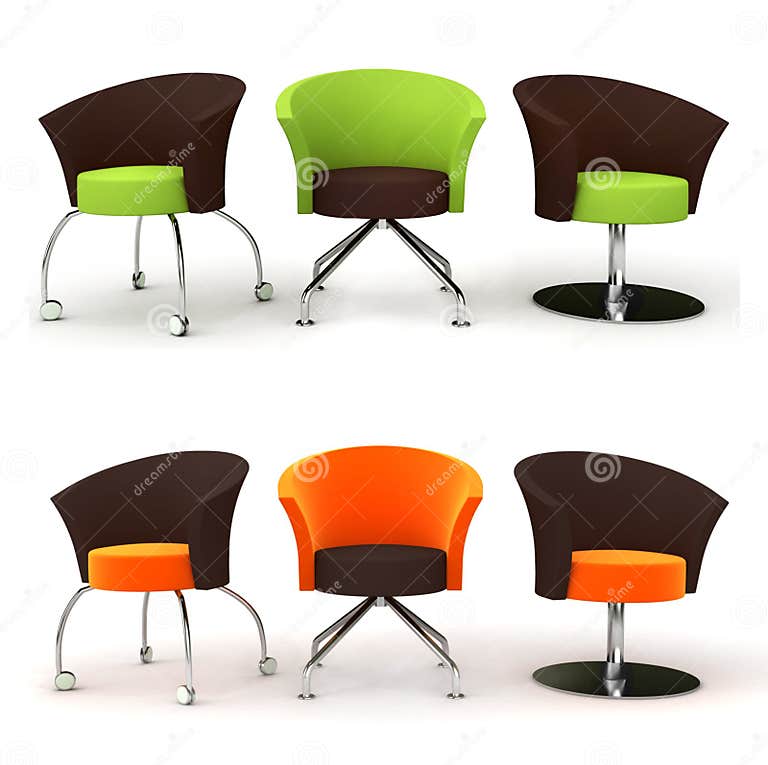 Funny chairs stock illustration. Illustration of comfortable - 4768806