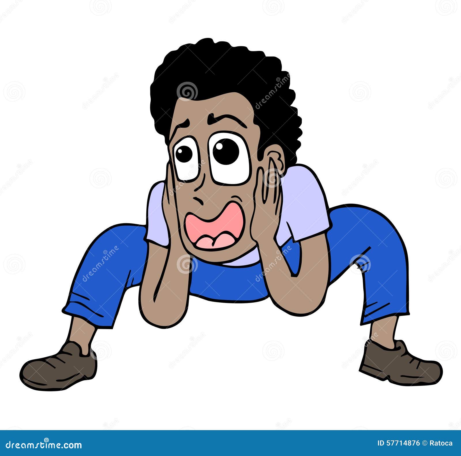 Funny character stock vector. Illustration of crazy, cartoon - 57714876