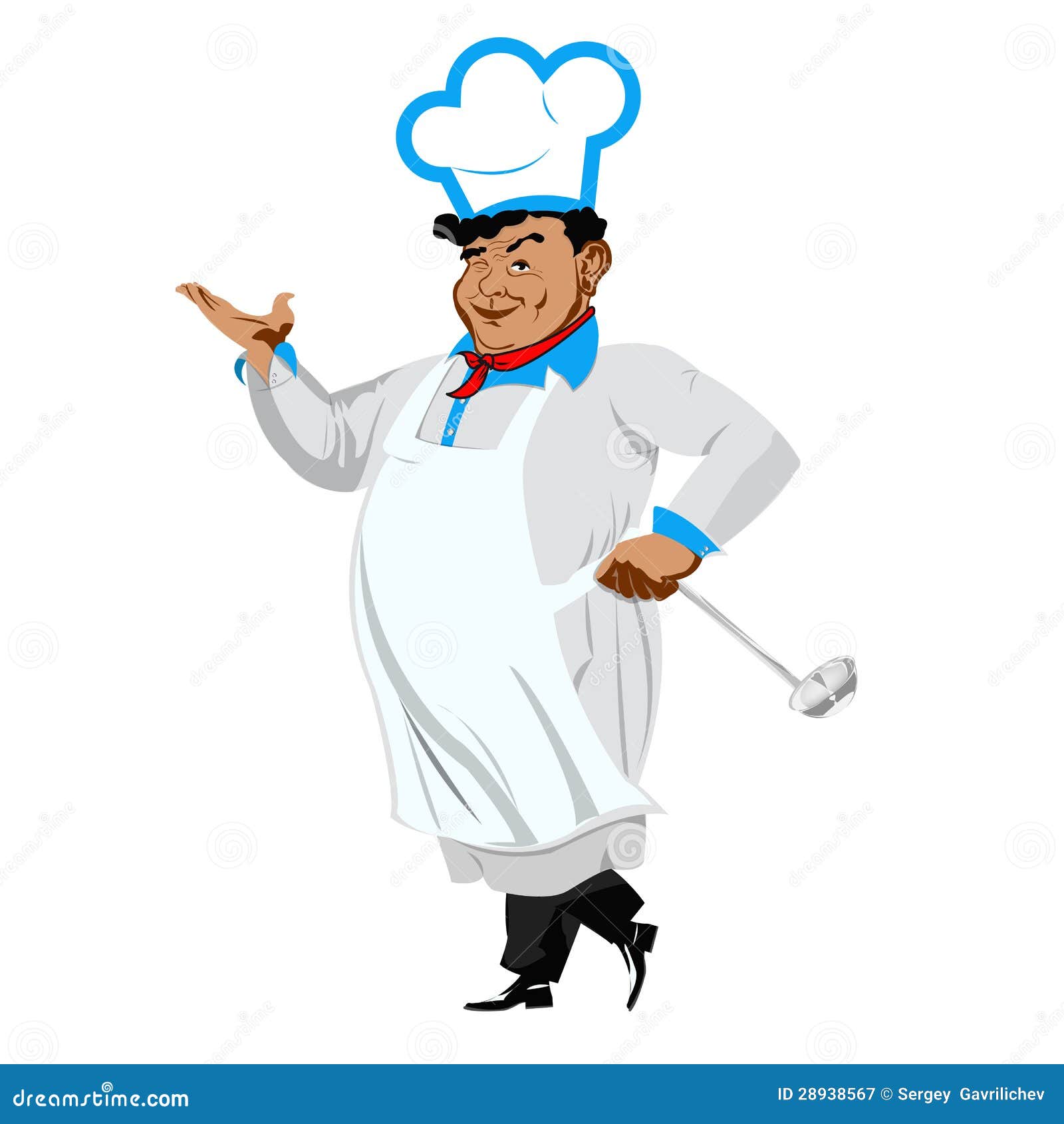 Funny Chef stock vector. Illustration of bistro, cuisine - 28938567