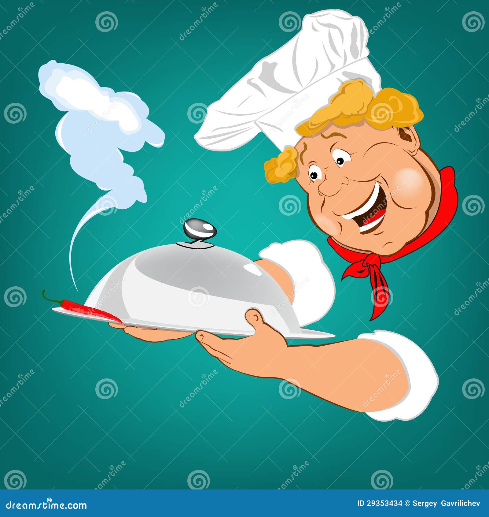 Funny Chef stock illustration. Illustration of delicious - 29353434