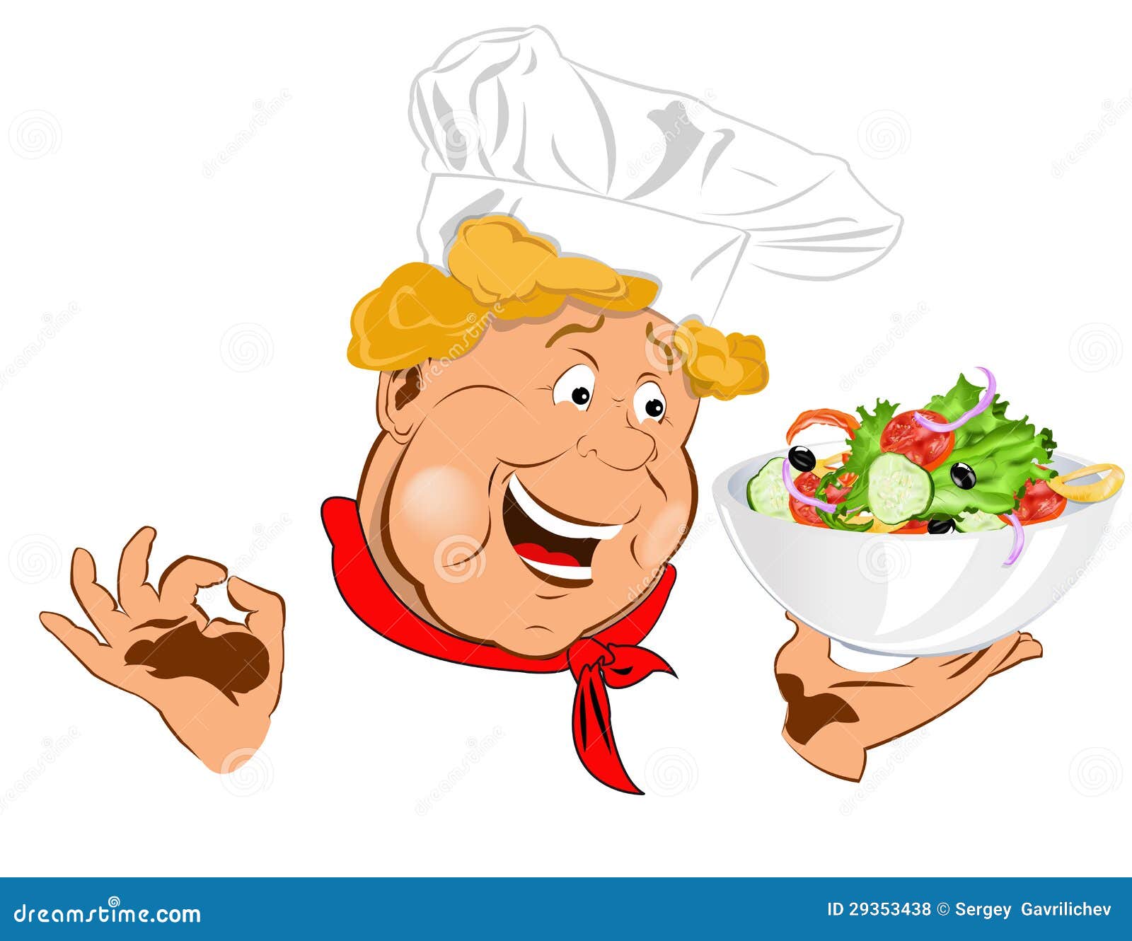 Funny Chef stock illustration. Illustration of diet, baker - 29353438