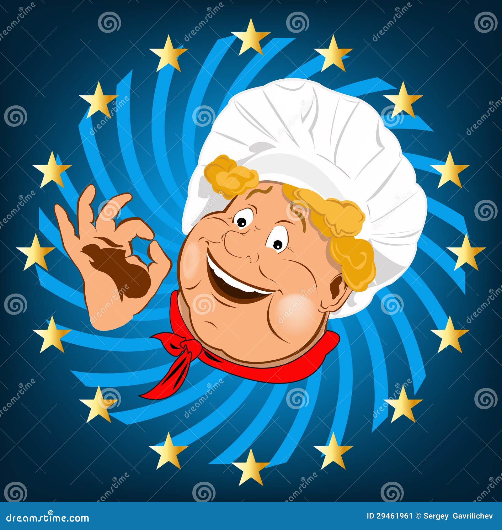Funny Chef stock illustration. Illustration of person - 29461961