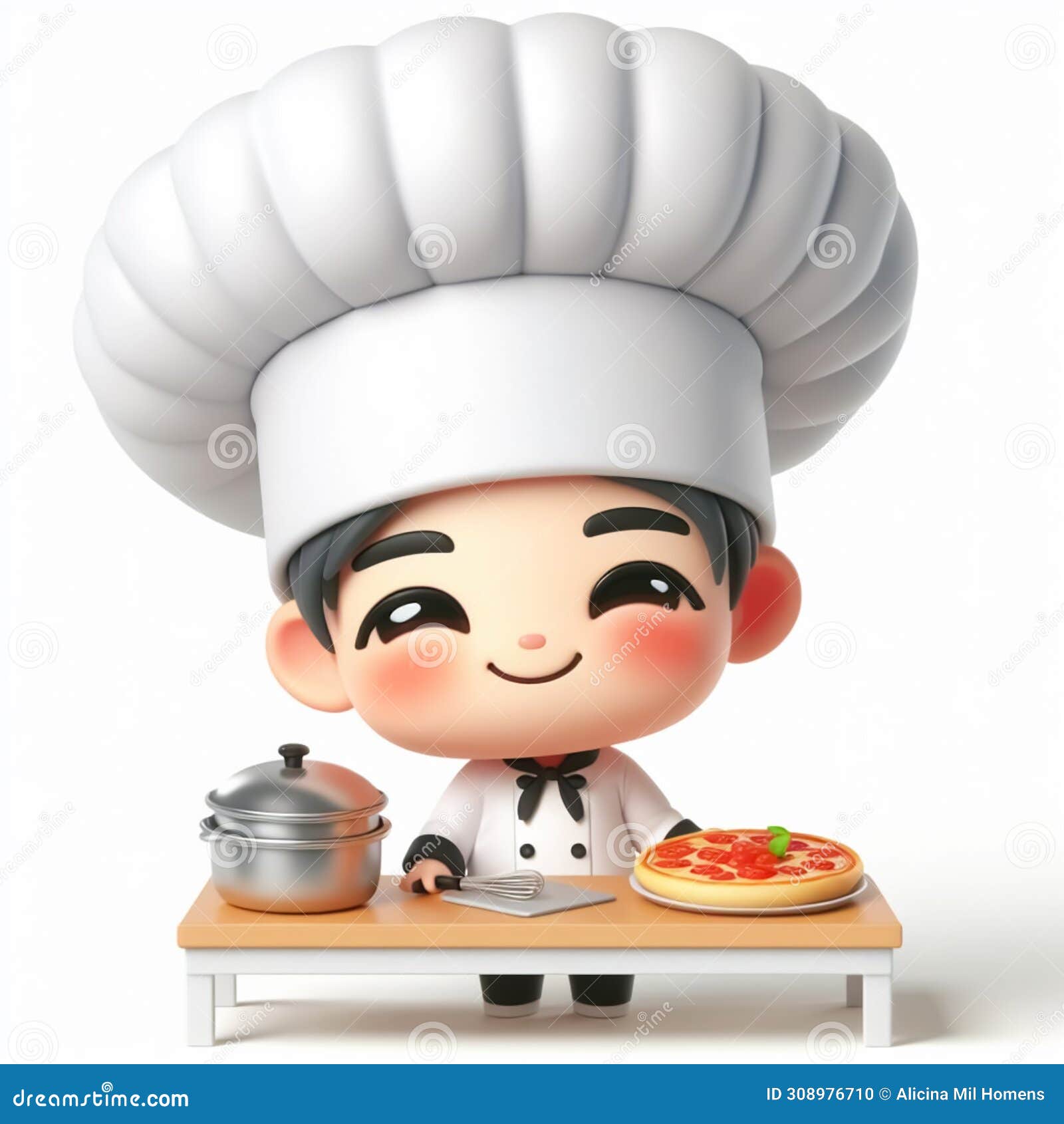 Funny Chef Cartoon. Good Food Stock Illustration - Illustration of ...
