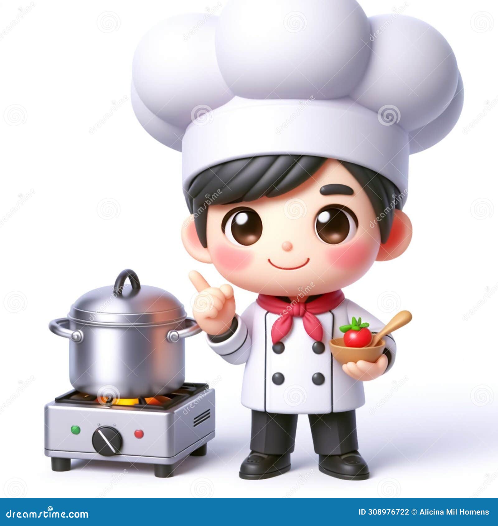 Funny Chef Cartoon. Good Food Stock Illustration - Illustration of ...