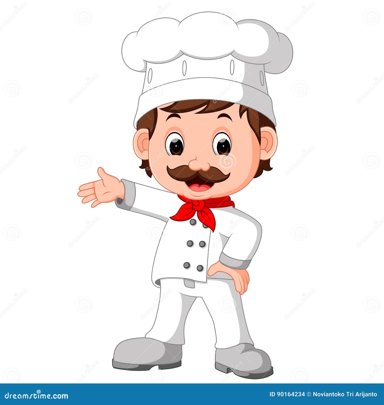 Funny chef good posing stock vector. Illustration of character - 90164234