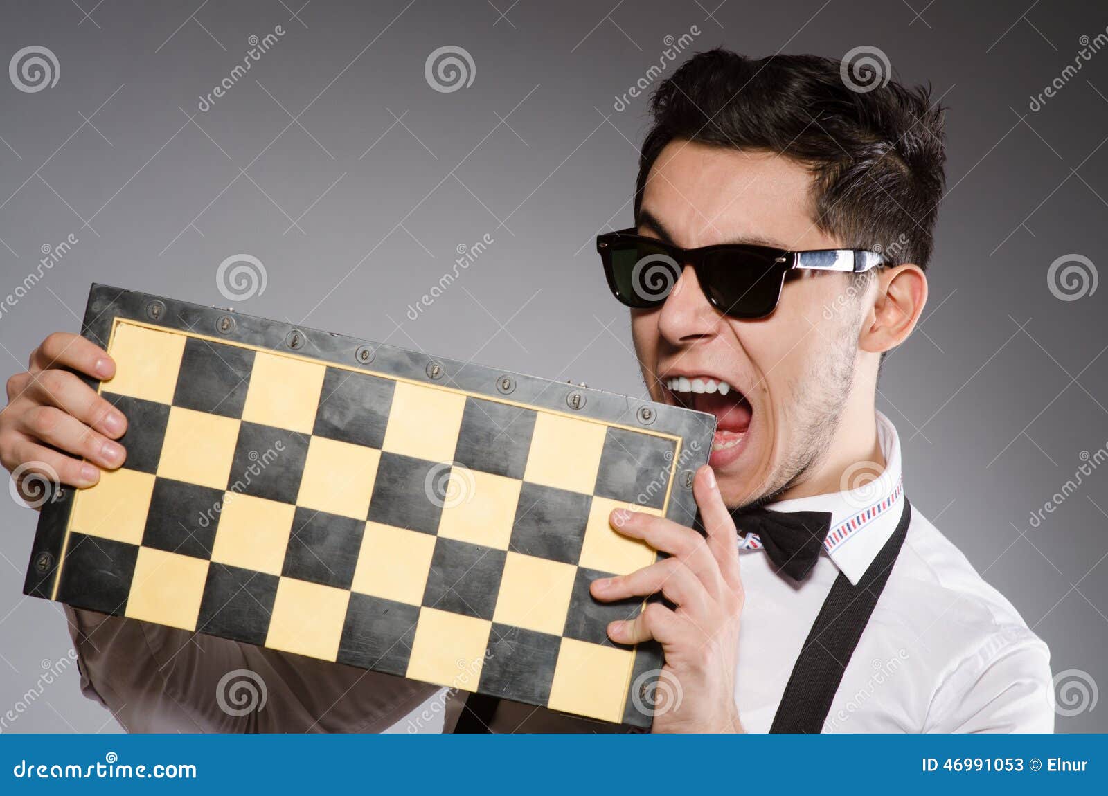 Funny chess player stock image. Image of glasses, humor - 46991053