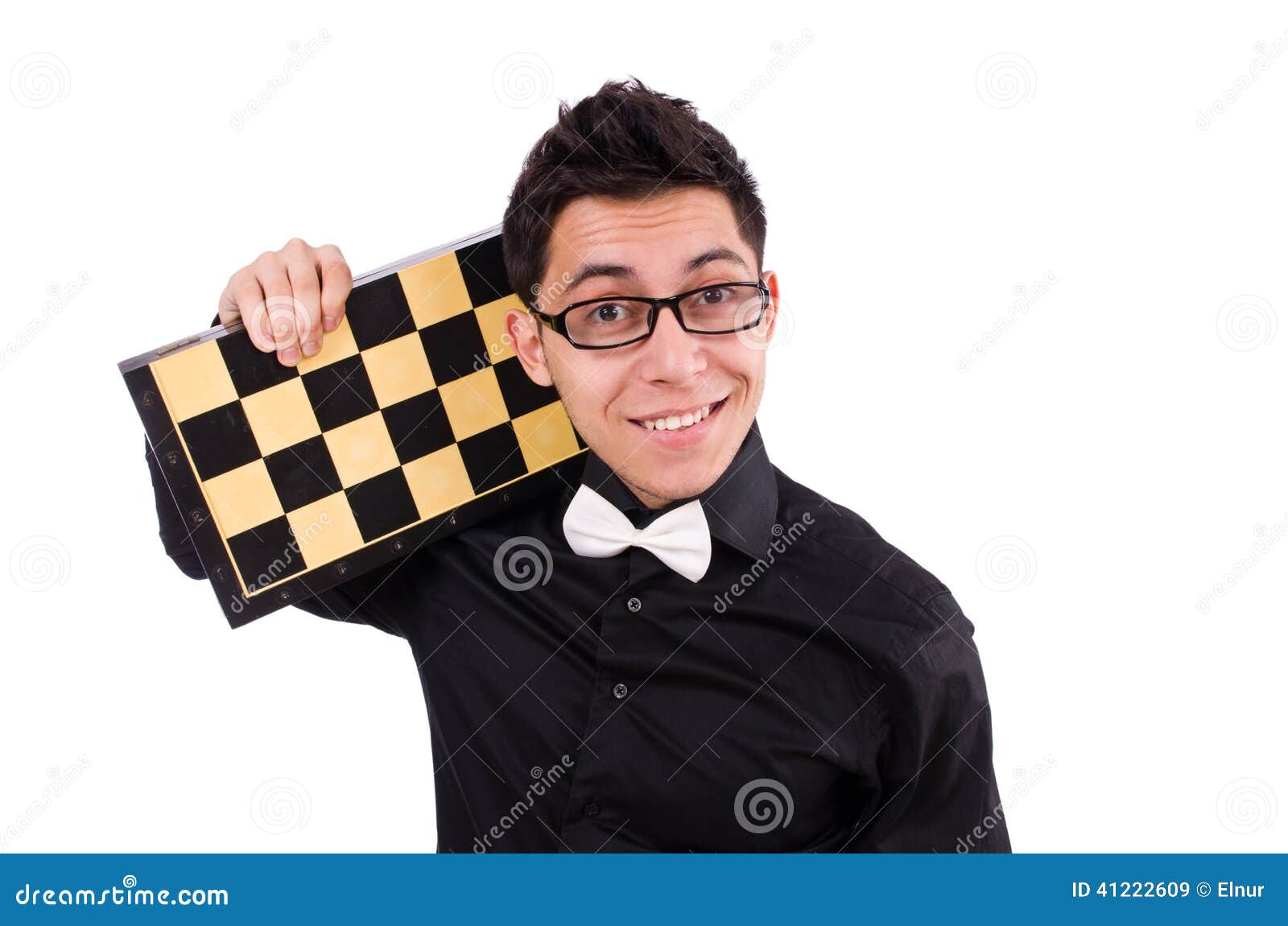 Funny Chess Player Isolated Stock Image - Image of humour, comic: 41222609