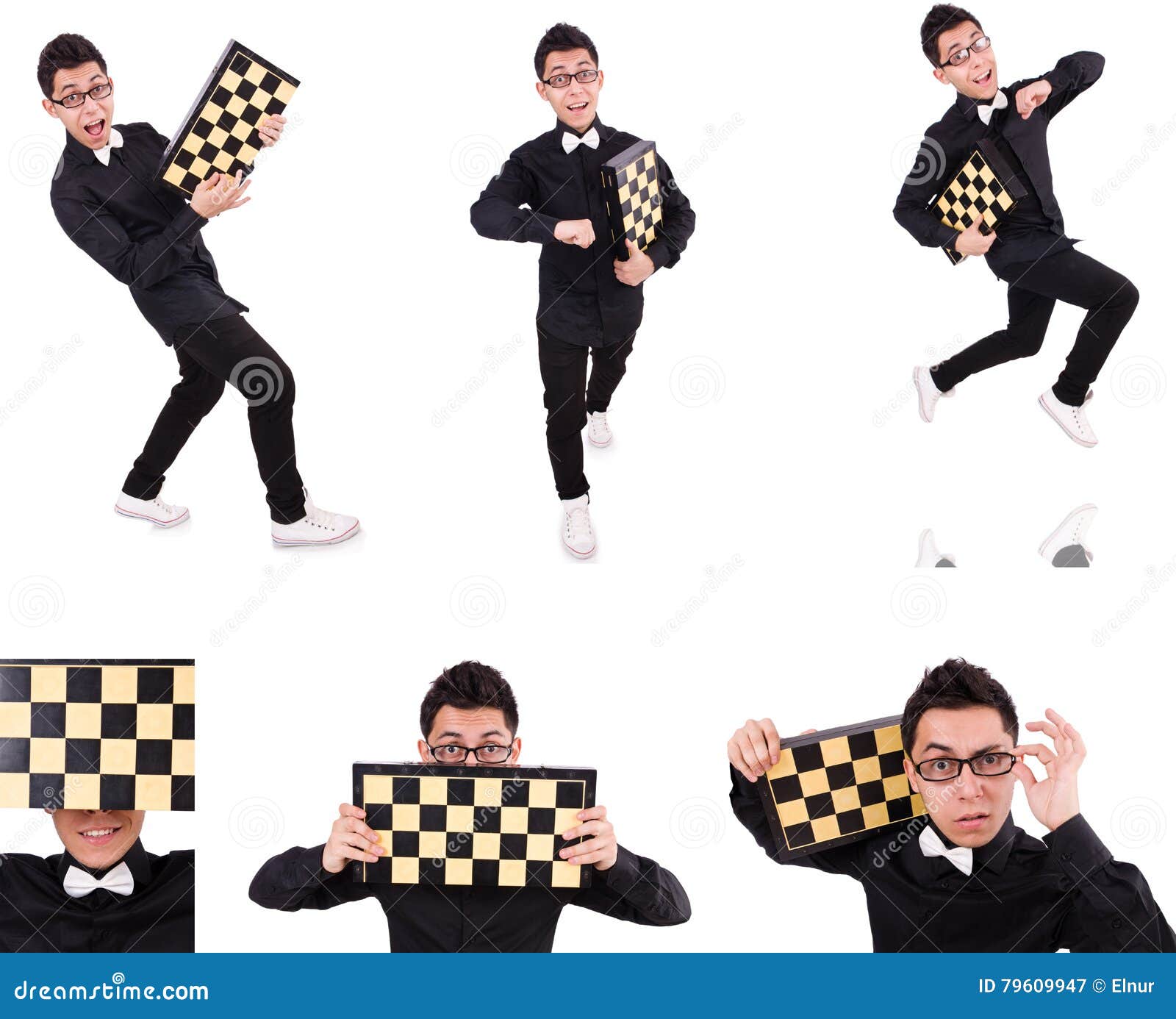 The Funny Chess Player Isolated on White Stock Image - Image of chess ...