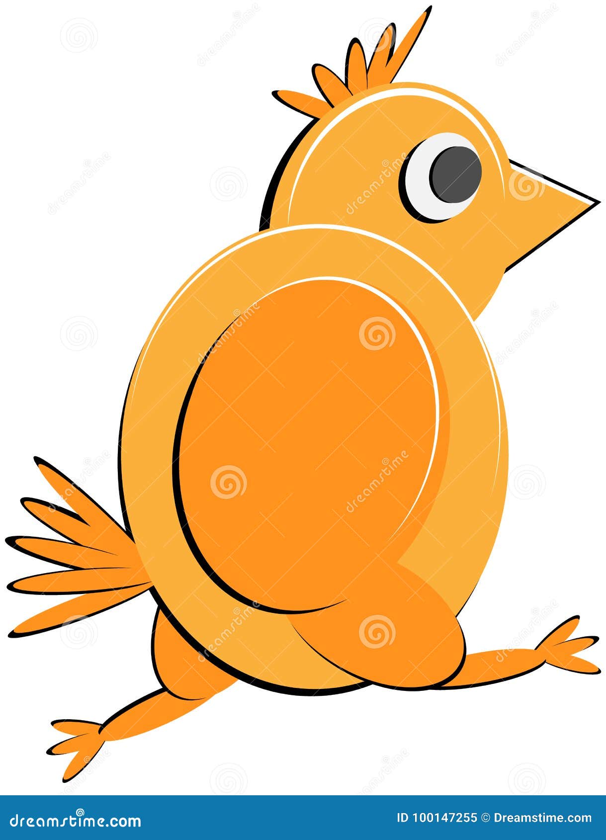 Funny chicken stock vector. Illustration of jump, running - 100147255