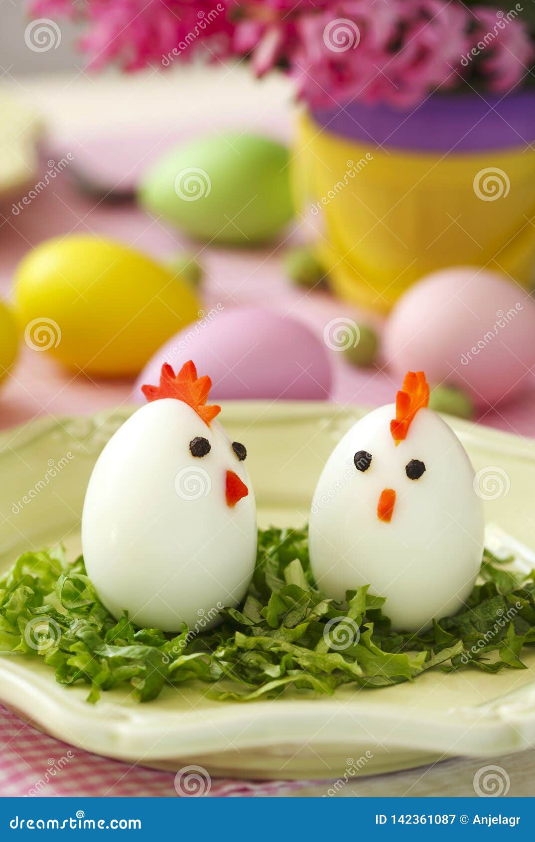 Funny chickens from eggs. stock image. Image of chickens - 142361087