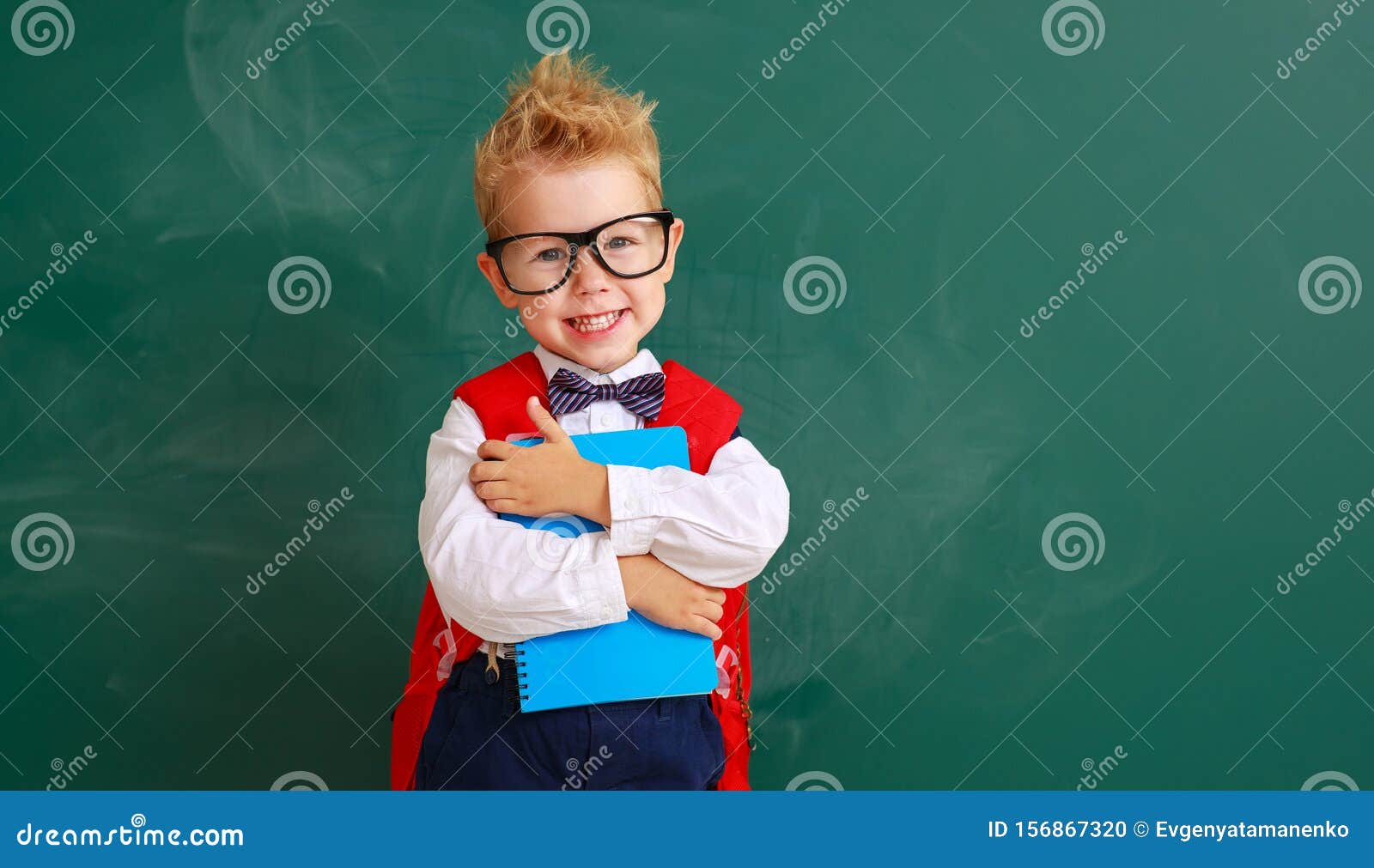 Funny Child Boy Student about School Blackboard Stock Photo - Image of ...