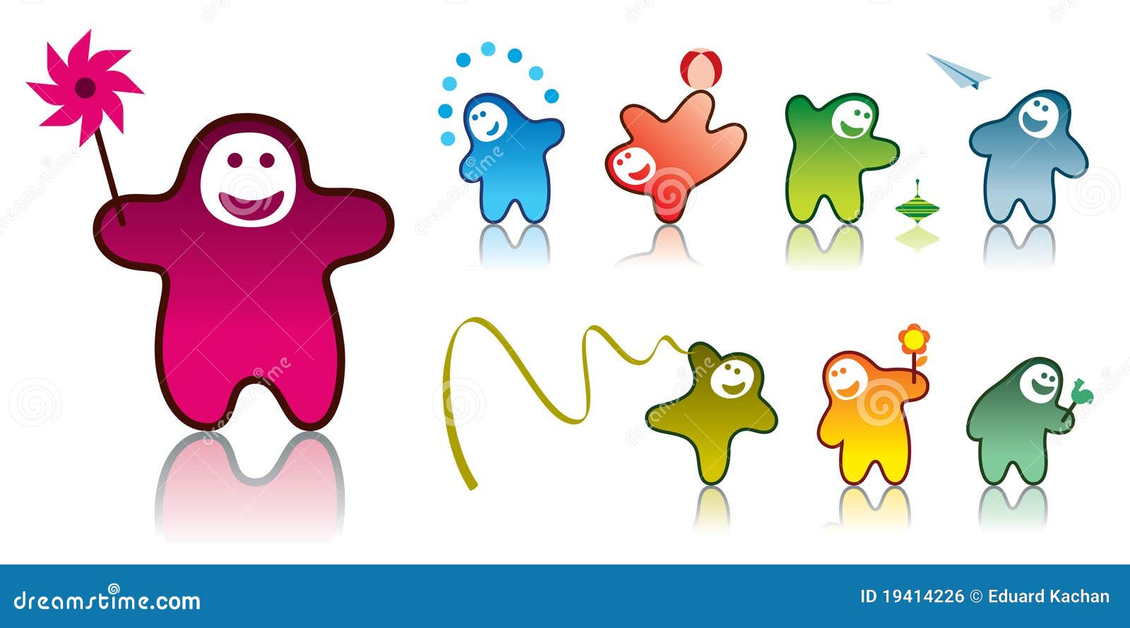 Funny child characters stock vector. Illustration of kids - 19414226