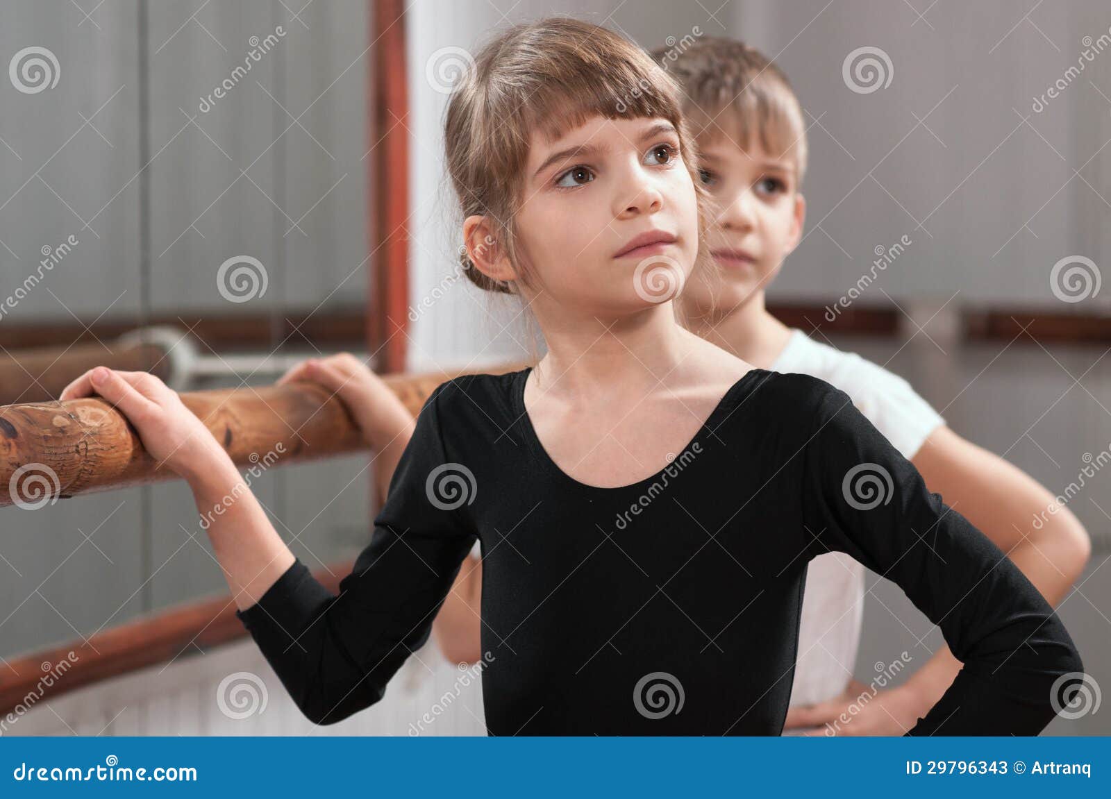 Ballet Barre In Empty Dance Studio Royalty-Free Stock Photography ...