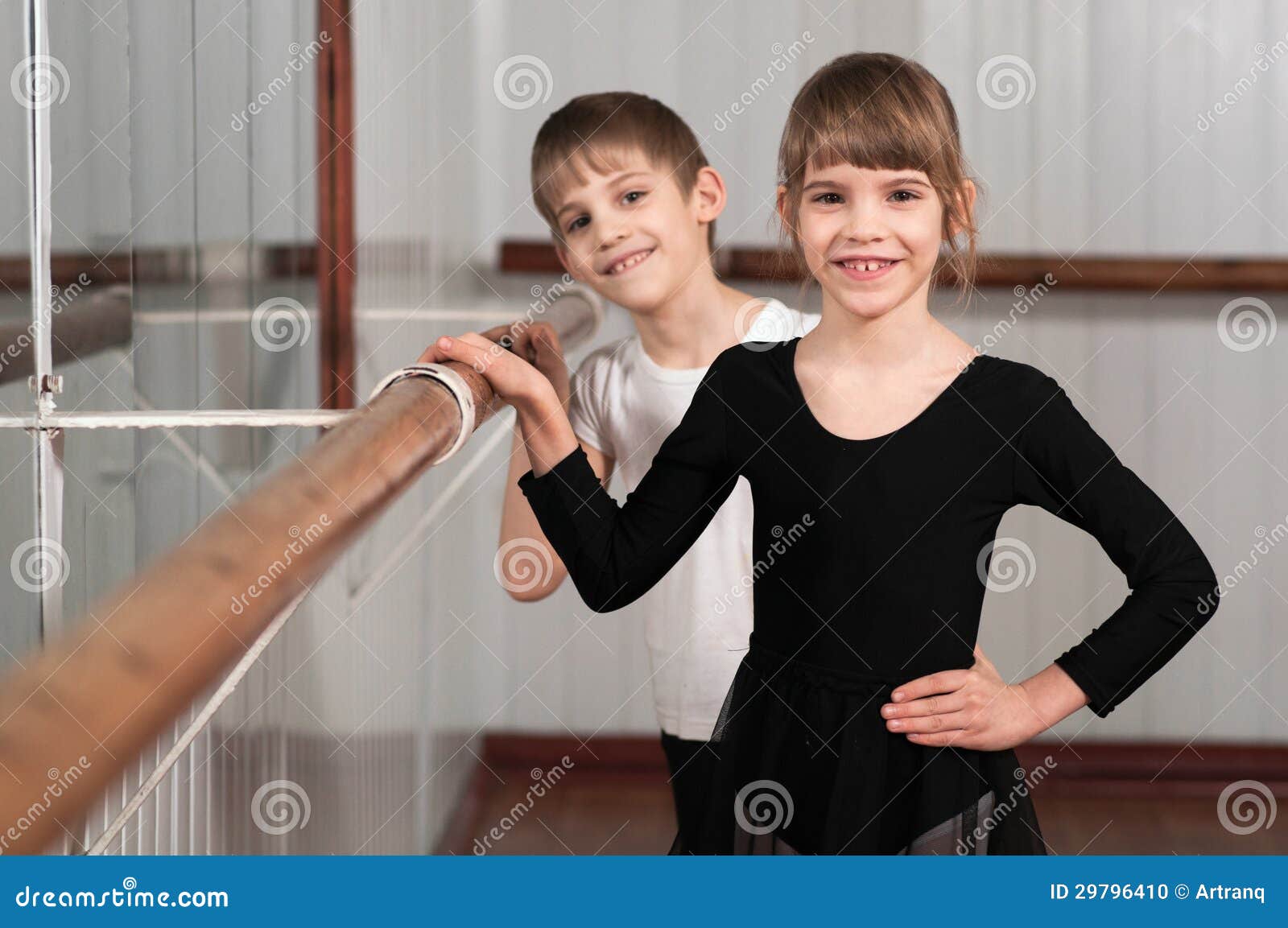 Ballet Barre In Empty Dance Studio Royalty-Free Stock Photography ...