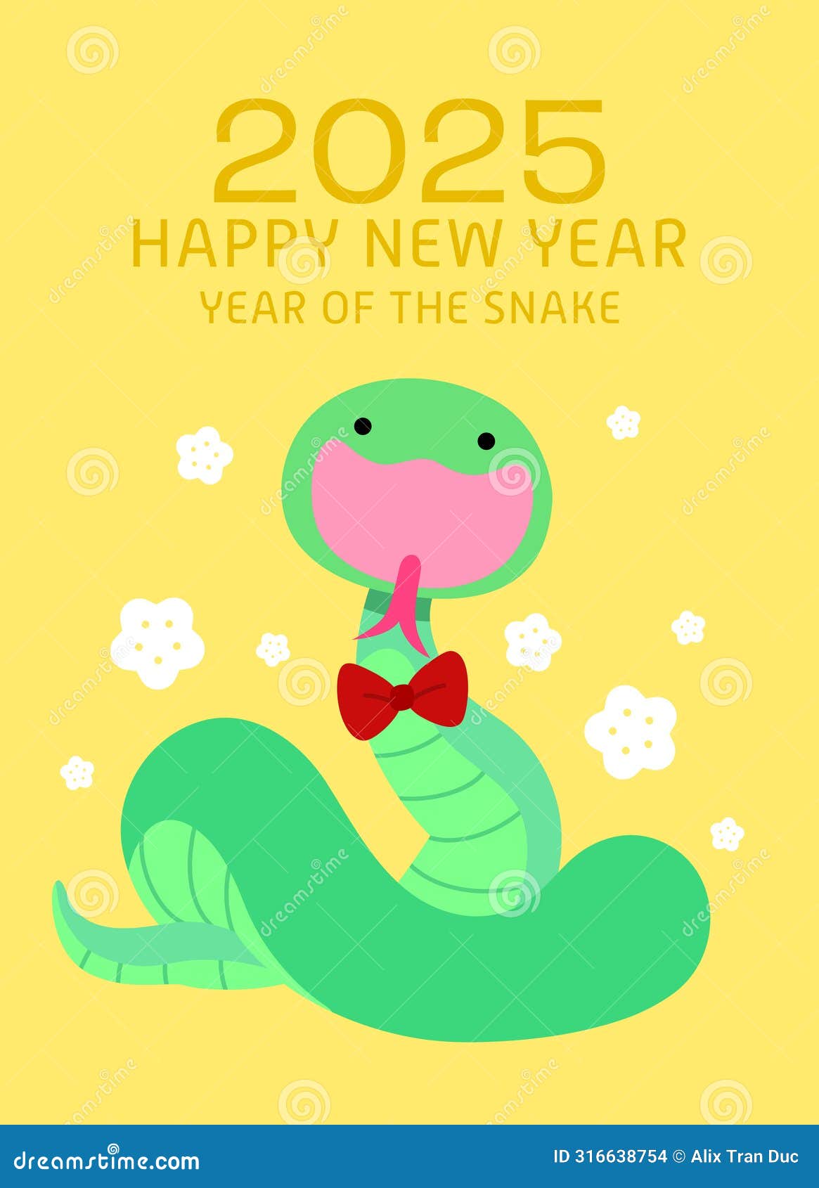 Funny Chinese New Year of the Snake Card Stock Vector - Illustration of ... Funny Chinese New Year of the Snake Card Stock Vector - Illustration of ...