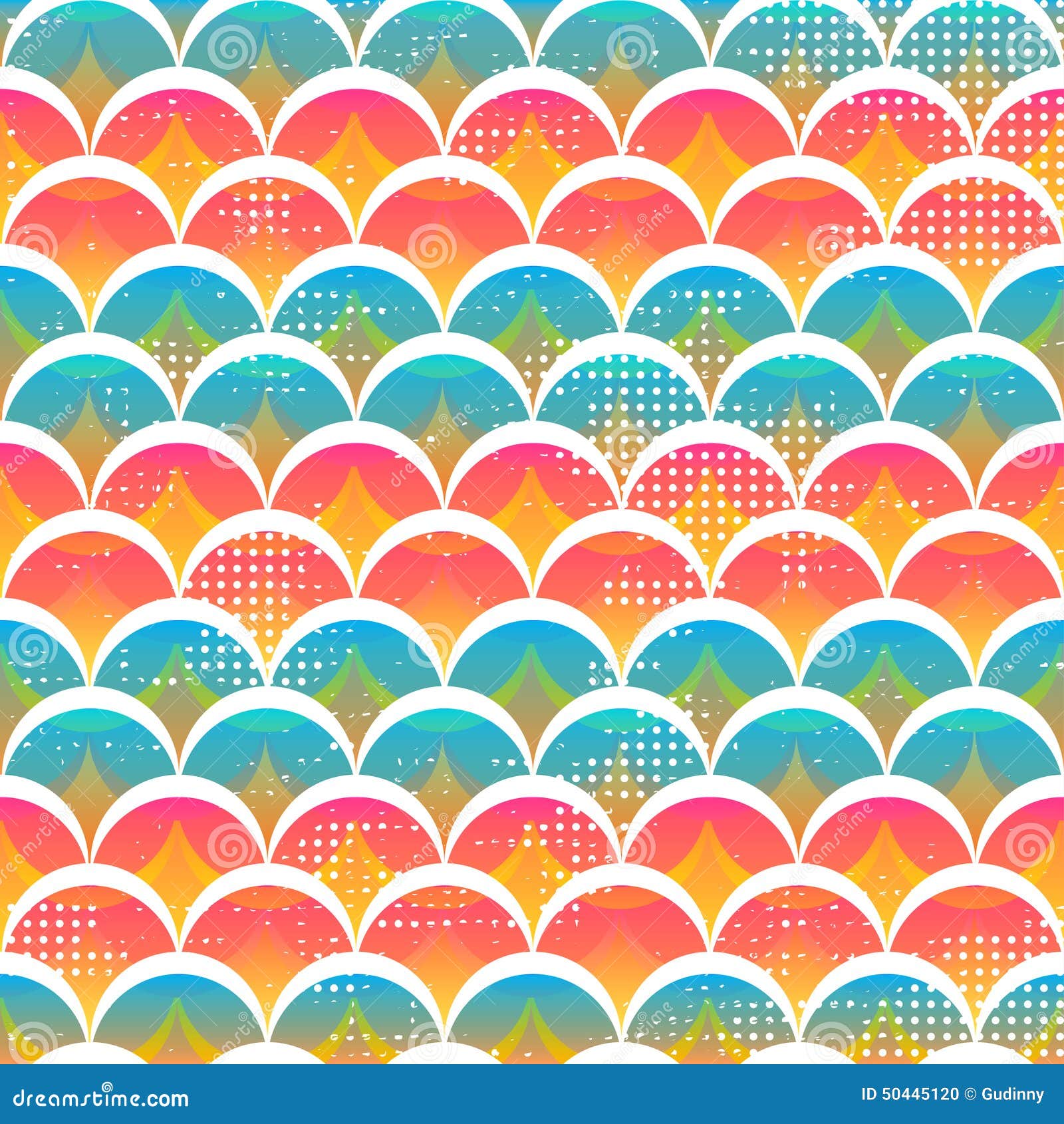 Funny Circle Seamless Pattern Stock Vector - Illustration of geometric ...