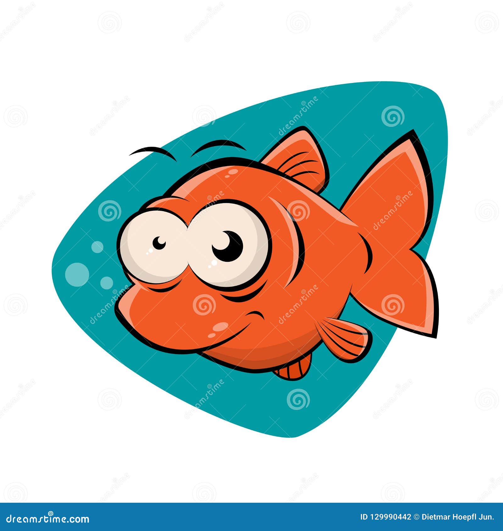 Funny Clipart of a Smiling Fish Stock Vector - Illustration of happy ...