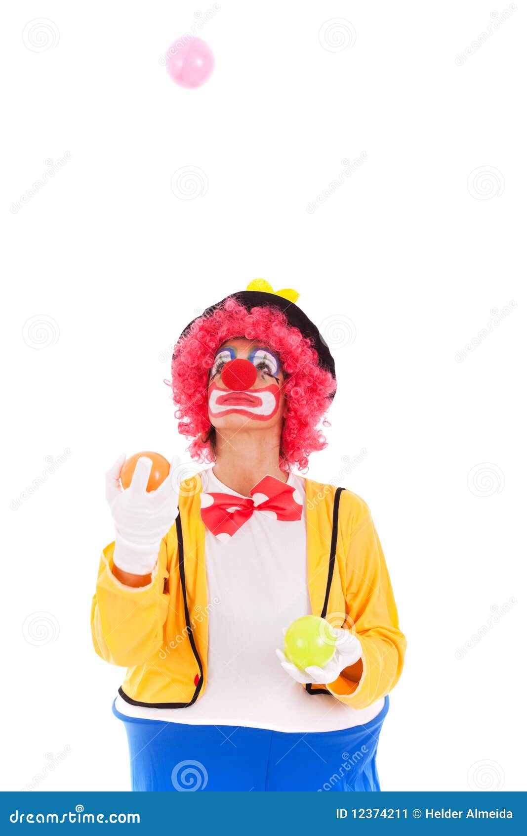 Funny clown stock image. Image of expressive, artist - 12374211