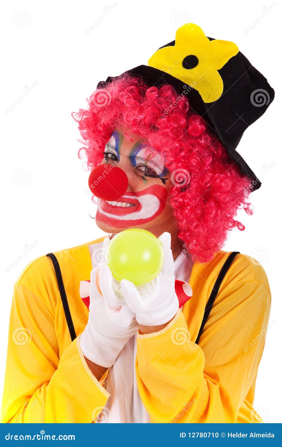 Funny clown stock photo. Image of hair, balls, costume - 12780710
