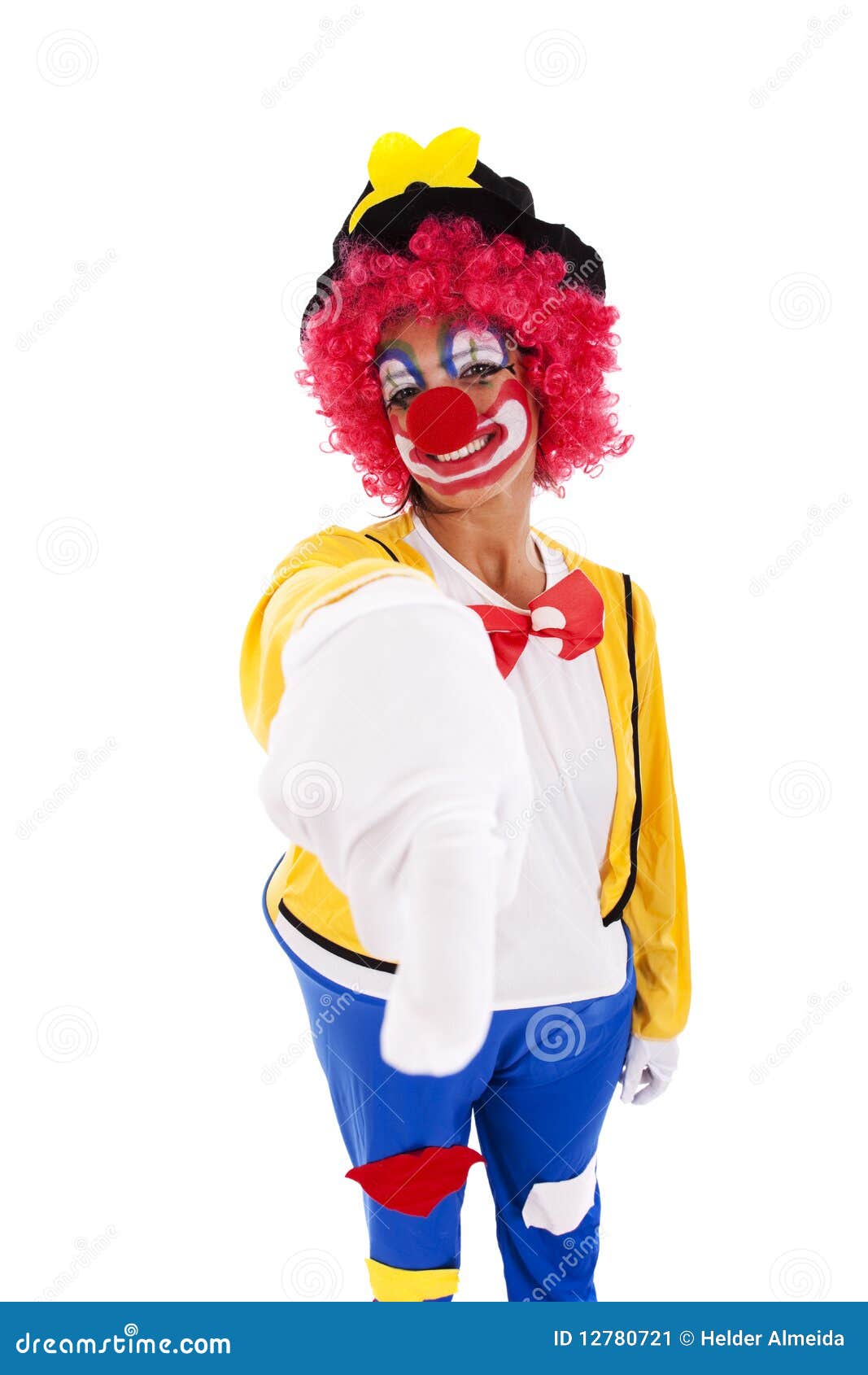 Funny clown stock image. Image of funny, happy, colorful - 12780721