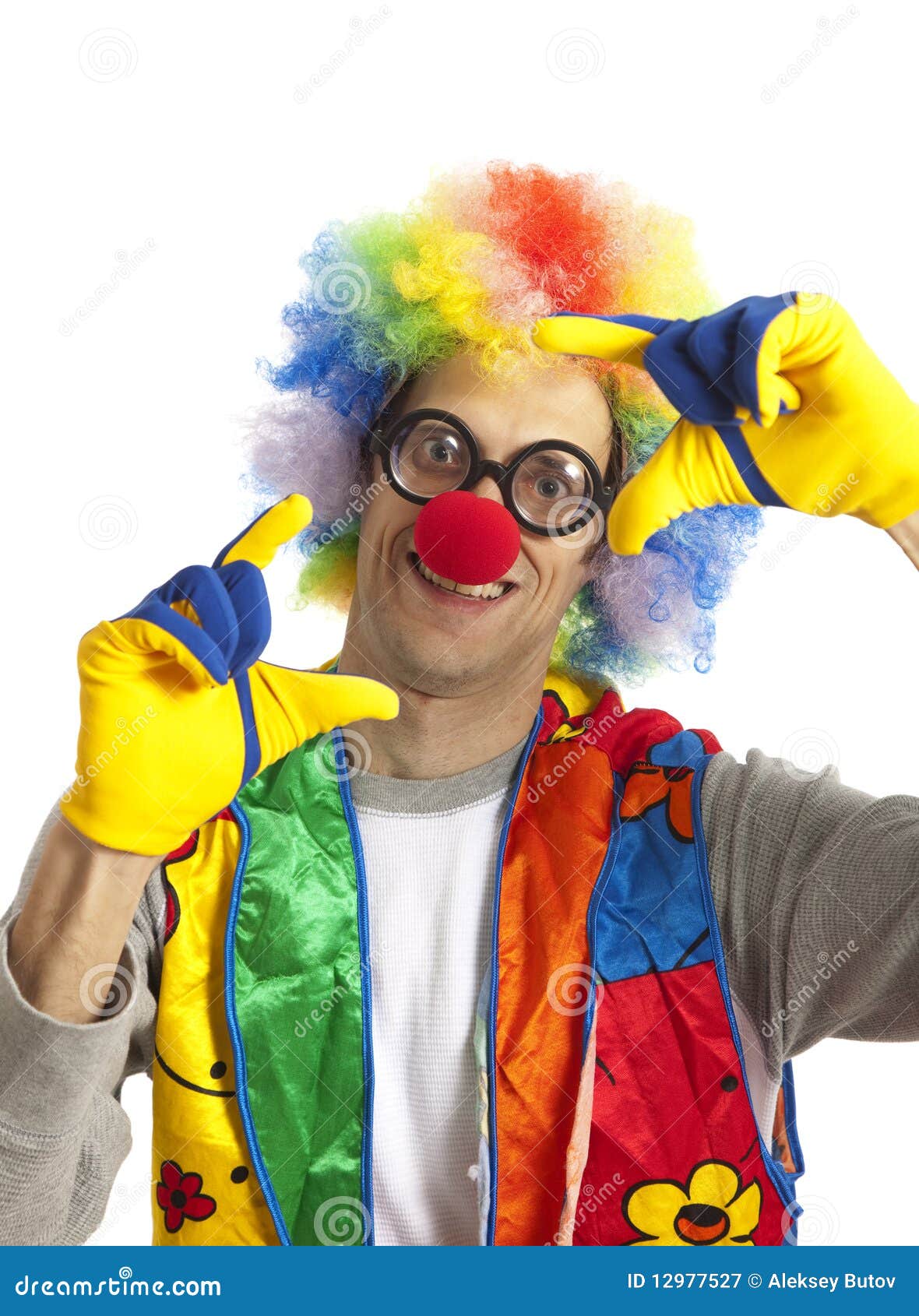 Funny clown stock image. Image of rubber, headshot, fair - 12977527