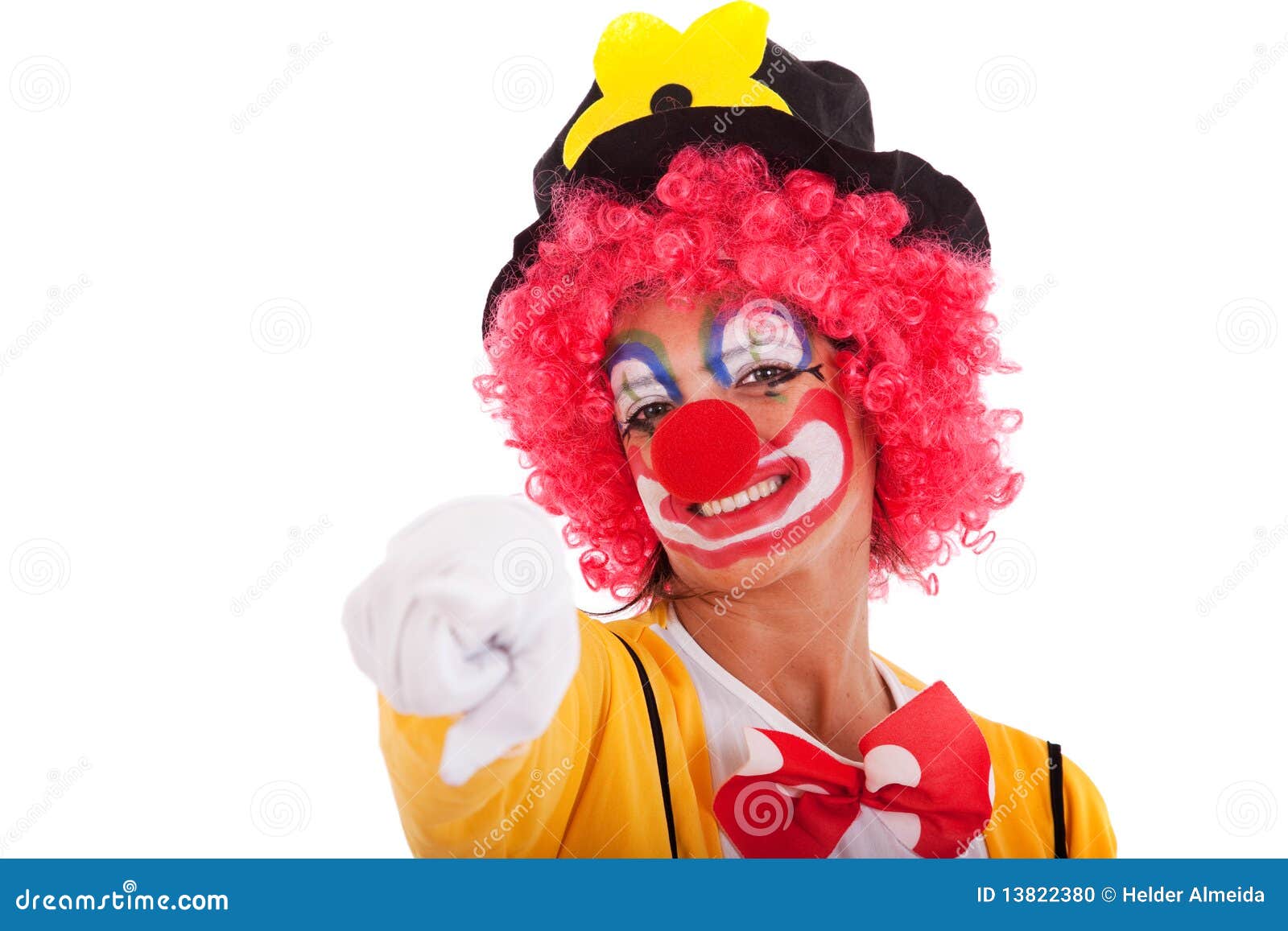 Funny clown stock photo. Image of cheerful, carnival - 13822380