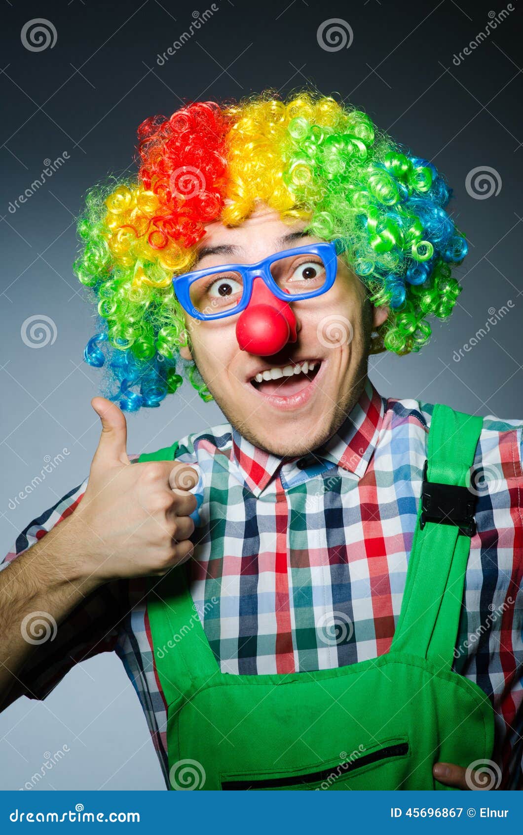 Funny clown against stock image. Image of birthday, happy - 45696867