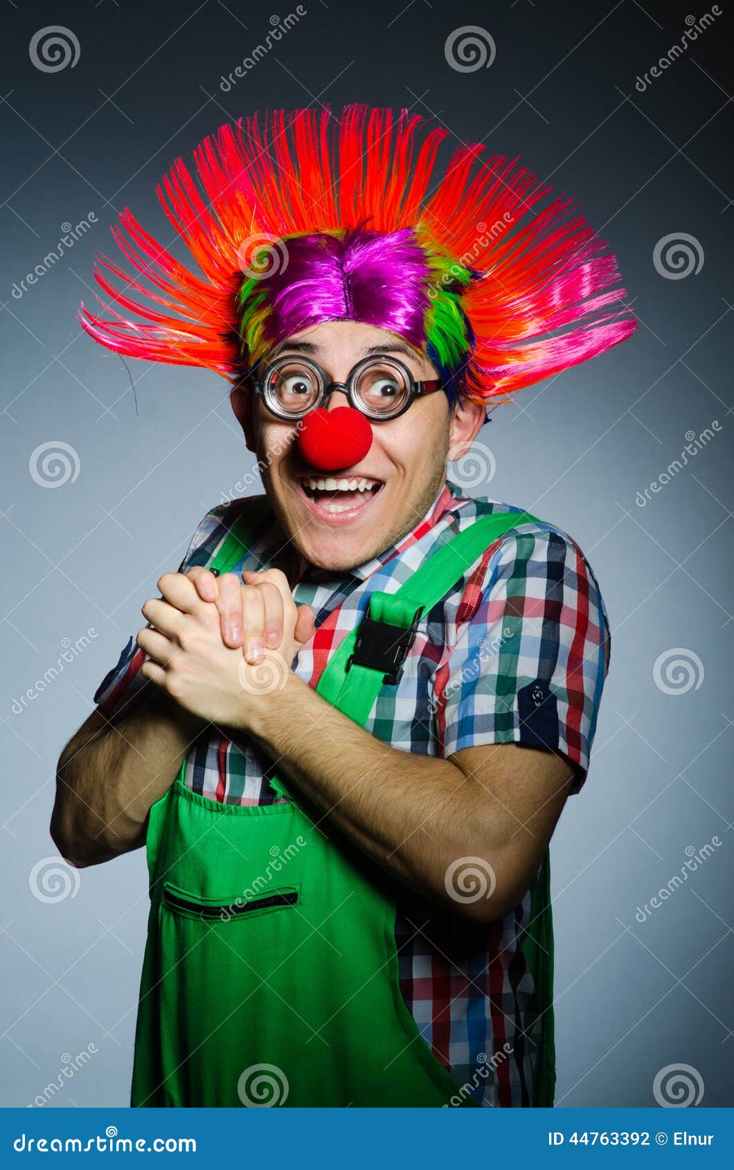 Funny clown stock photo. Image of disillusioned, humor - 44763392